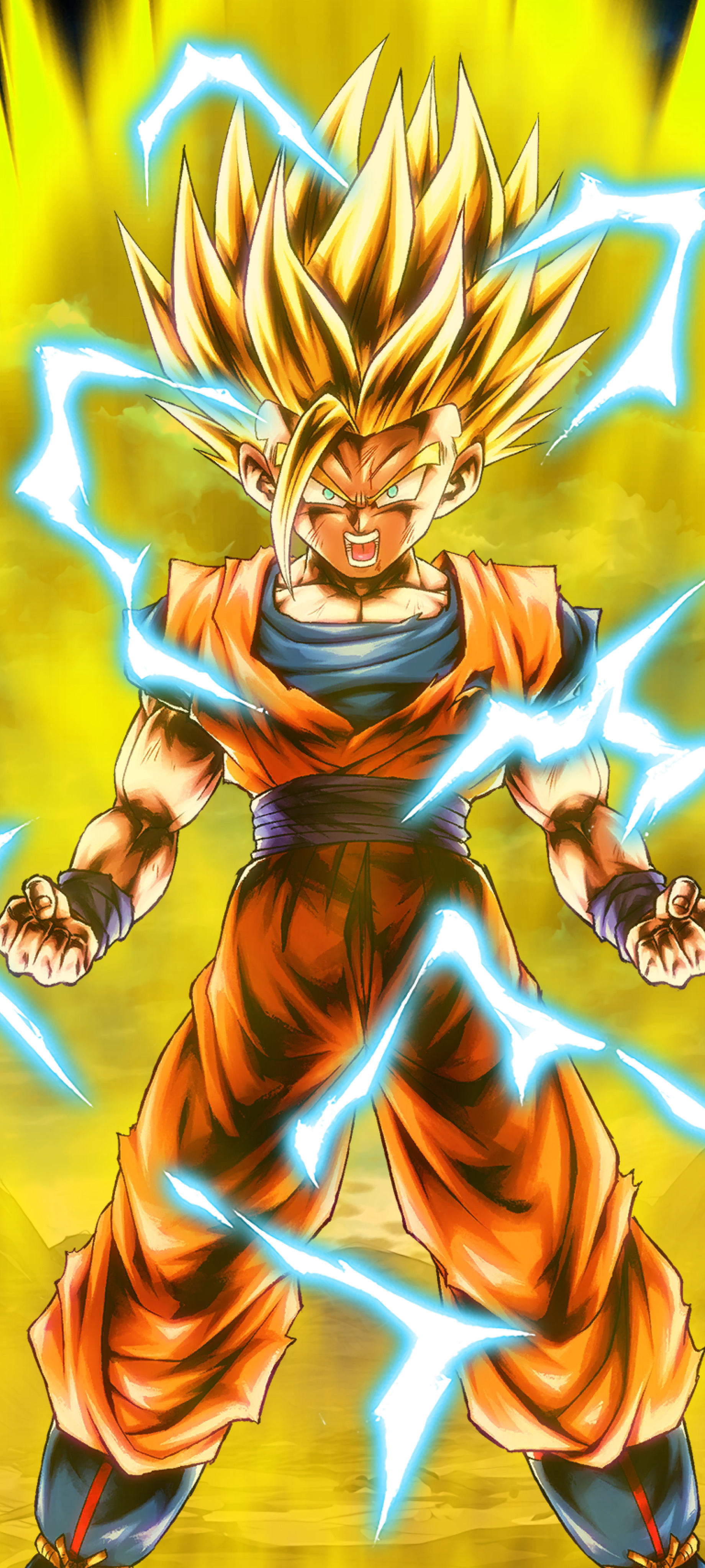 1840x4089 Resolution Super Saiyan 2 Gohan Cool HDDragon Ball Z ...
