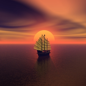 300x300 Resolution Tall Ship Sunset 300x300 Resolution Wallpaper ...