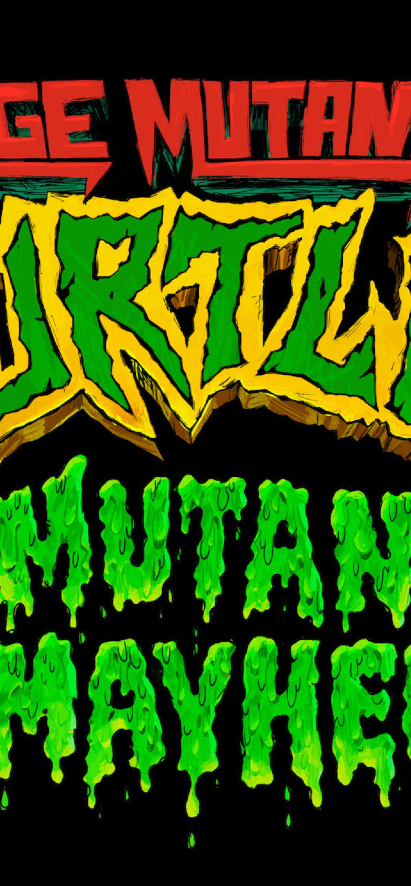 1440x3100 Resolution Teenage Mutant Ninja Turtles Mutant Mayhem Logo ...