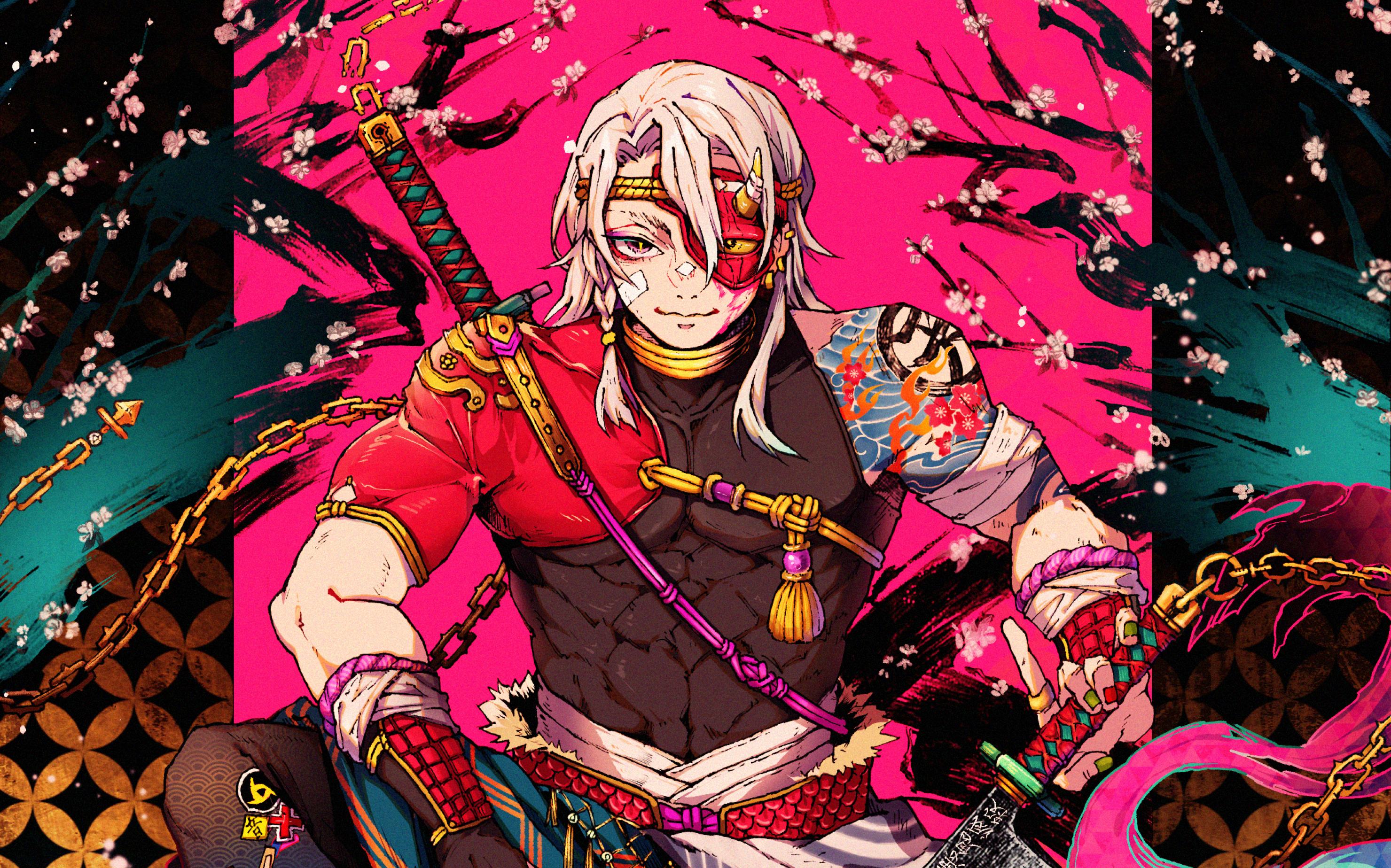 2960x1848 Resolution Tengen Uzui Cool Demon Slayer 2960x1848 Resolution ...