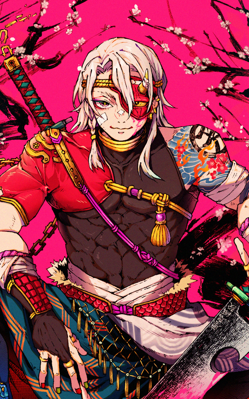 801x1281 Tengen Uzui Cool Demon Slayer 801x1281 Resolution Wallpaper ...