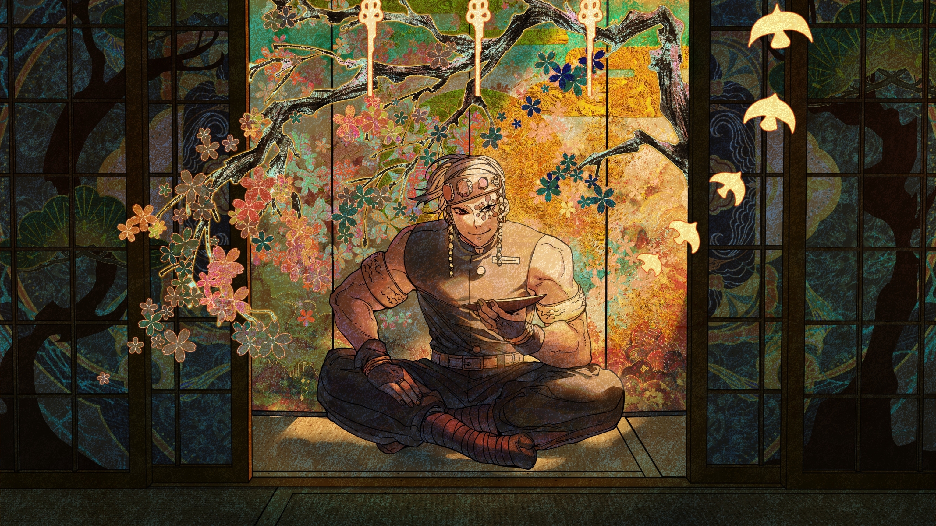 3072x1728 Resolution Tengen Uzui Demon Slayer Kimetsu No Yaiba 4k ...