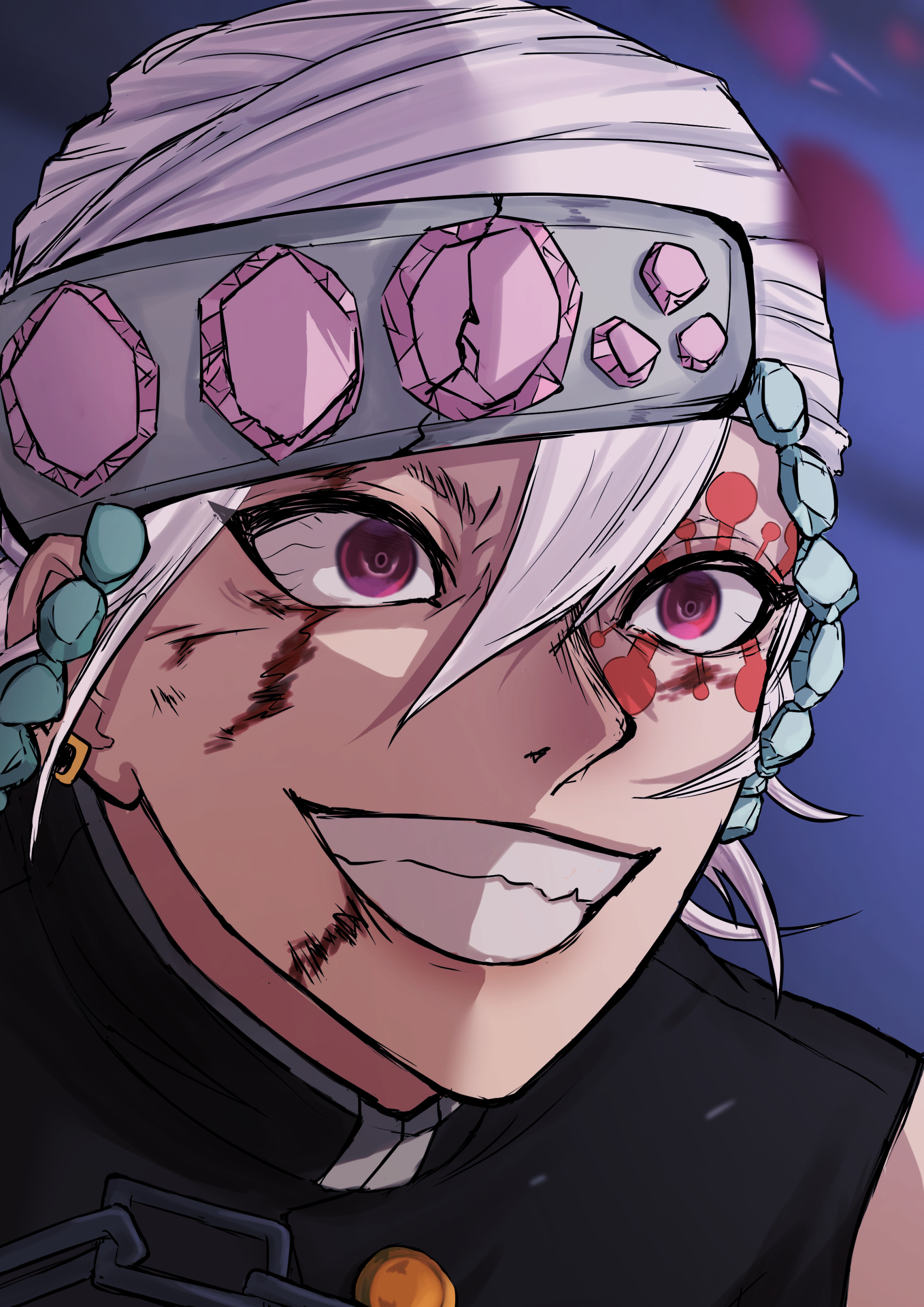 2480x3508 Resolution Tengen Uzui Kimetsu no Yaiba 4k 2480x3508 ...