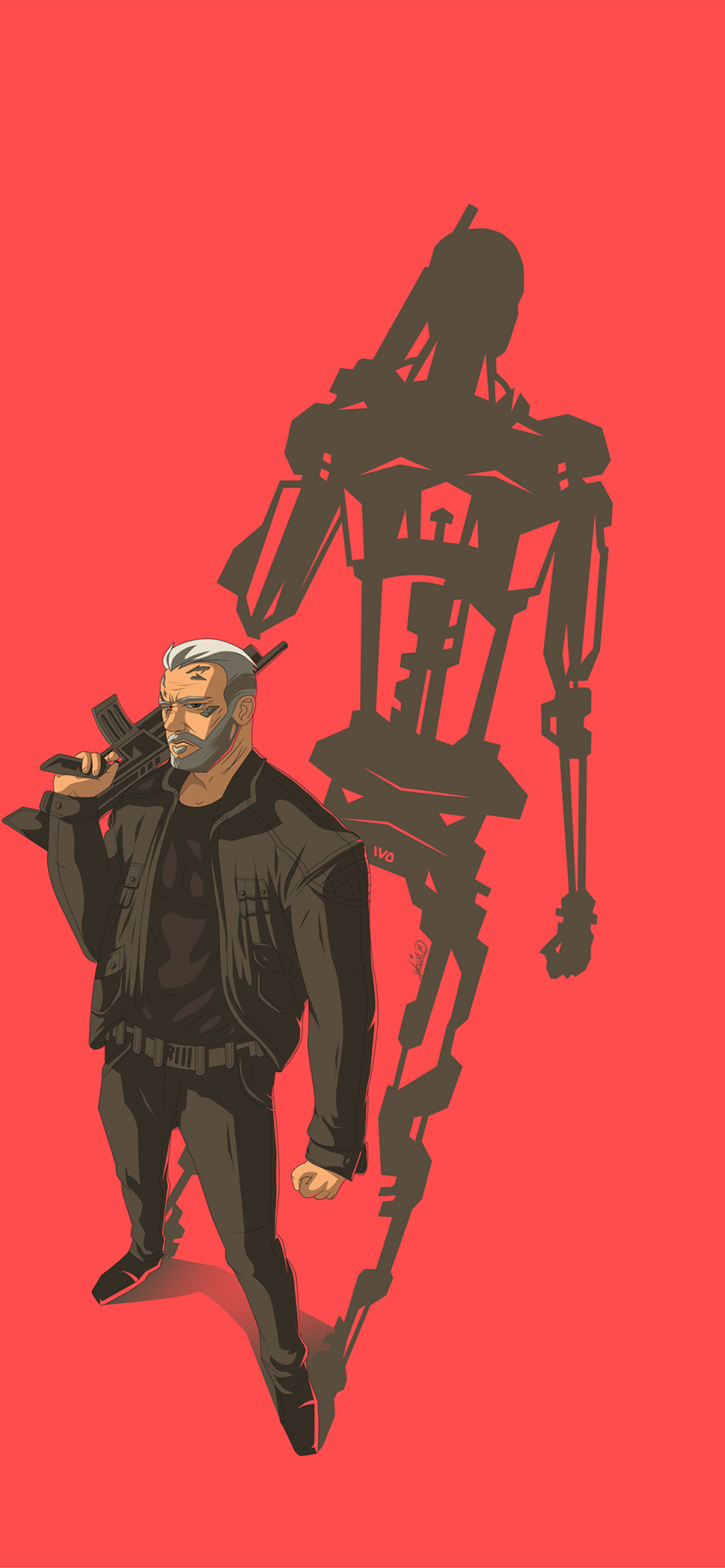 1242x2688 Resolution Terminator Dark Fate Minimal Iphone XS MAX ...
