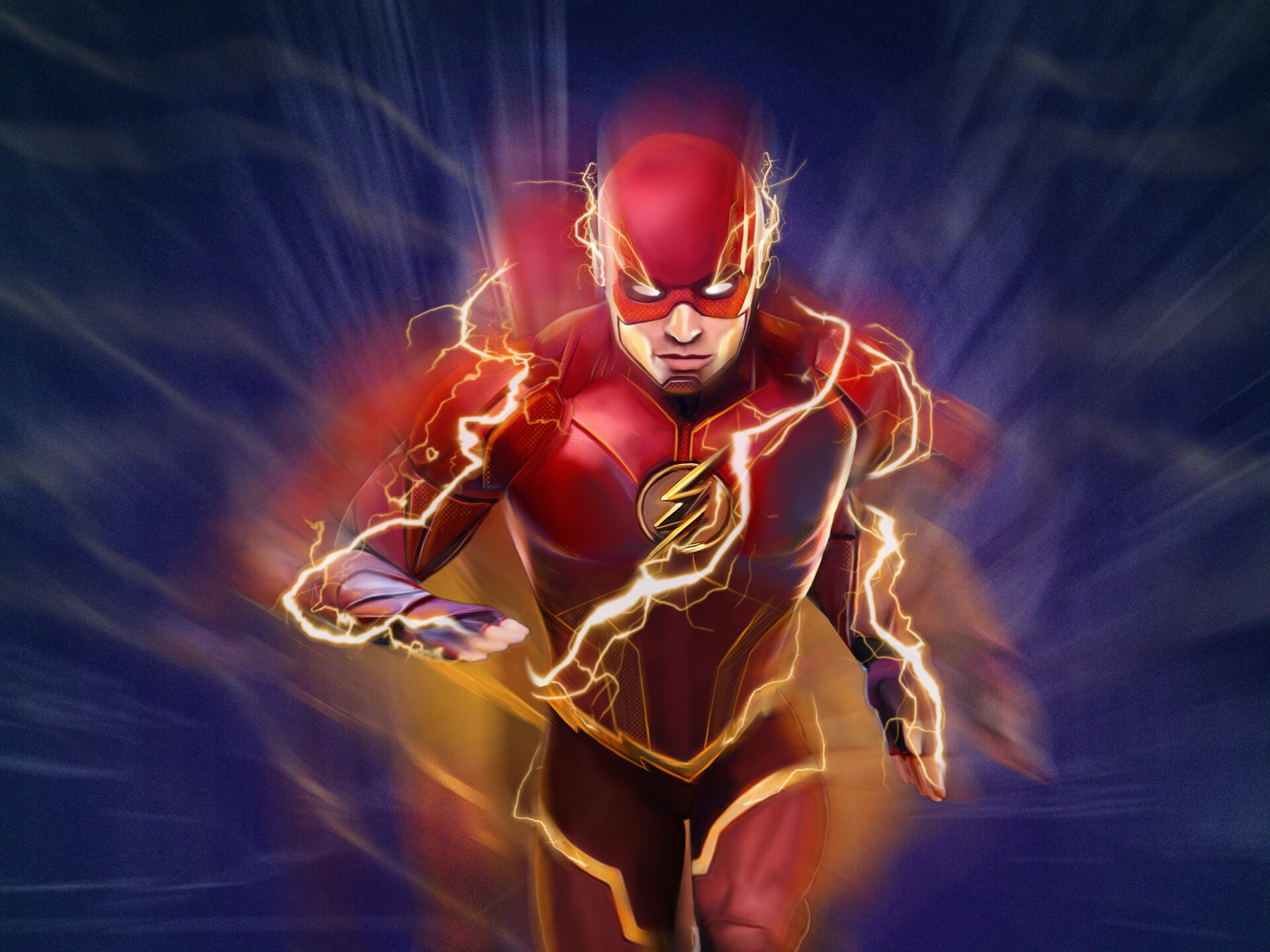 3200x2400 Resolution The Flash Lightning Art 3200x2400 Resolution ...