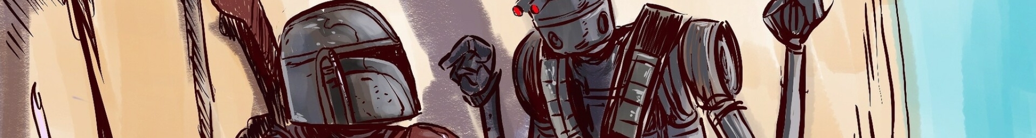 2048x273 Resolution The Mandalorian and IG11 Concept Art 2048x273 ...