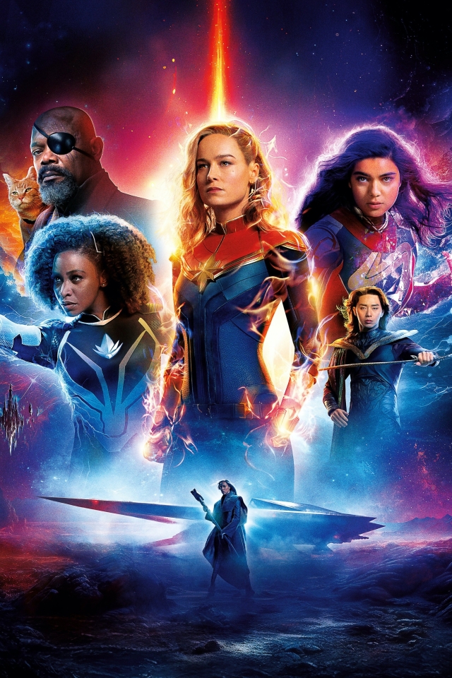 640x960 Resolution The Marvels 2023 Movie Poster iPhone 4, iPhone 4S ...