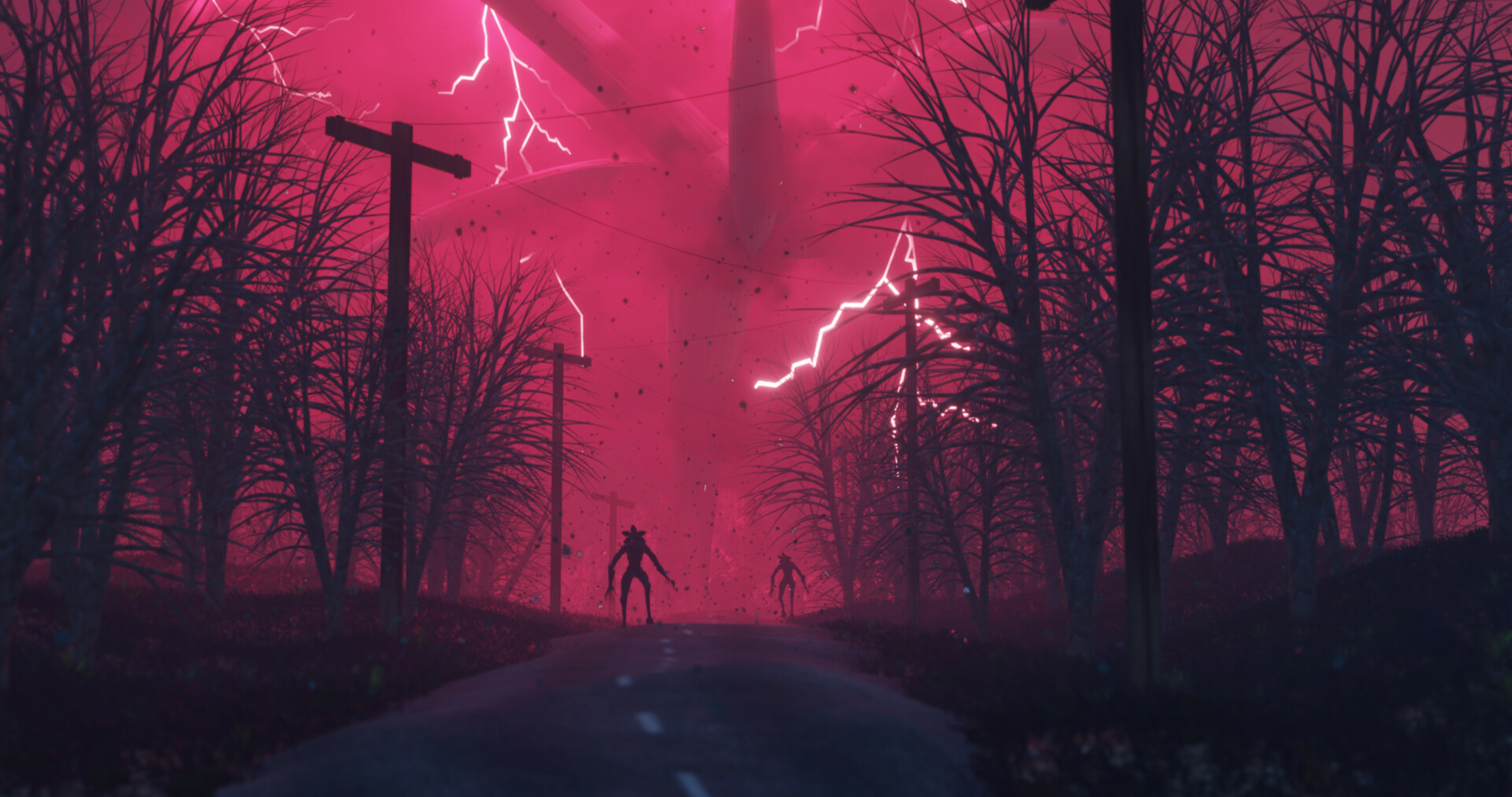 4096x2160 Resolution The Mind Flayer Coming HD Stranger Things ...