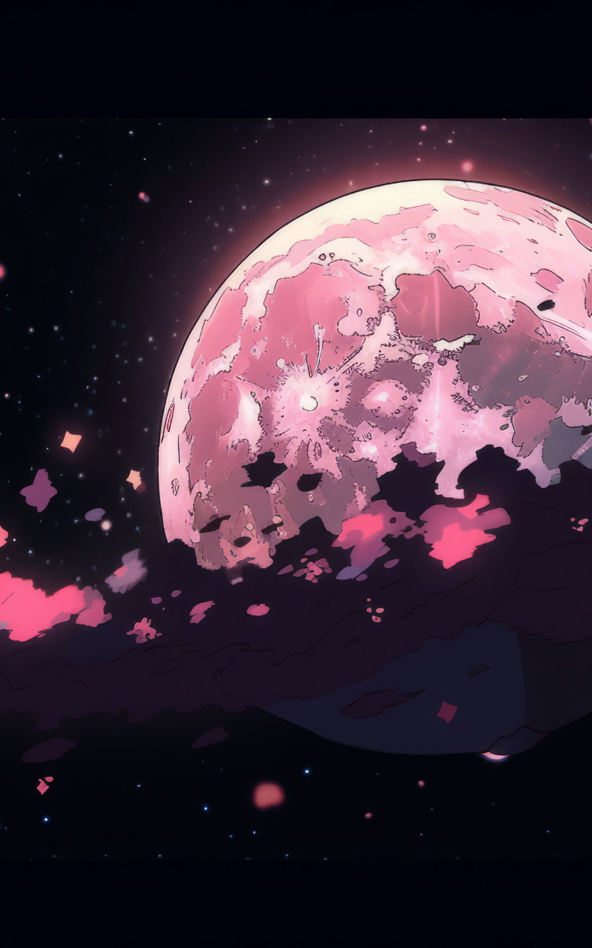 1200x1920 Resolution The Pink Moon HD 1200x1920 Resolution Wallpaper ...