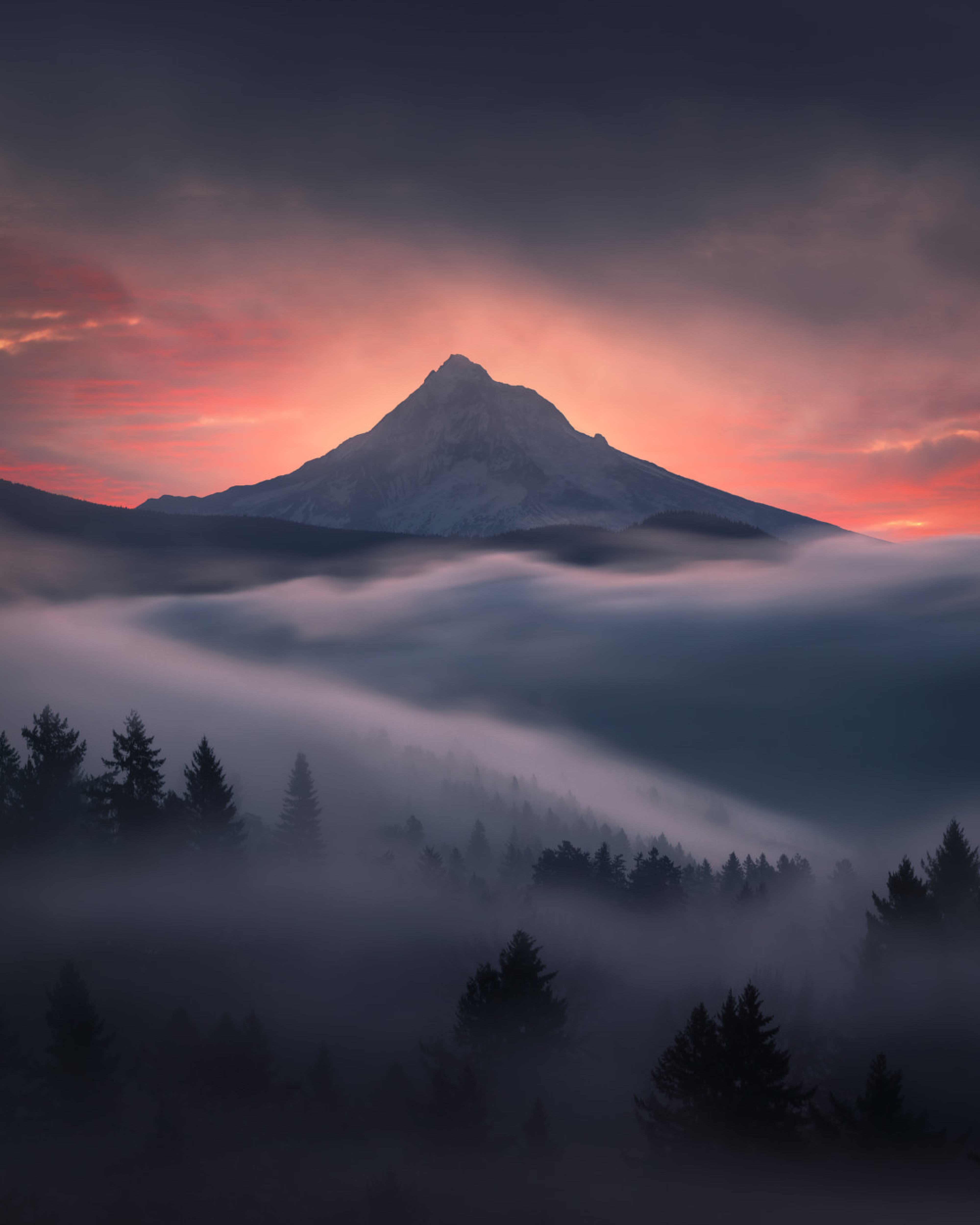 4000x5000 Resolution The Snowy Mountain in Forest 4000x5000 Resolution ...