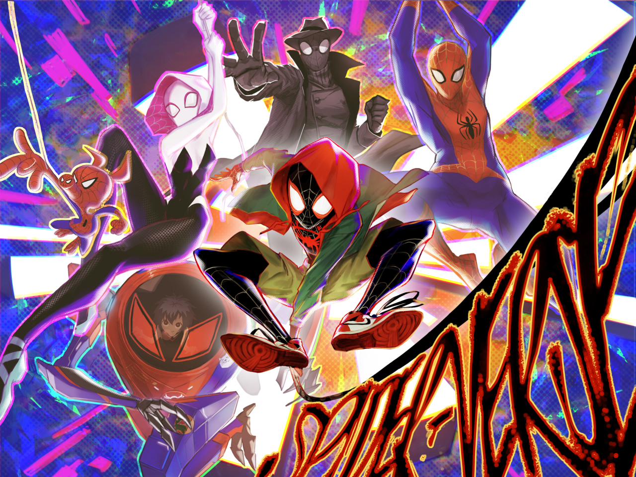 1280x960 Resolution The Spider-Verse 4k Fan Poster 1280x960 Resolution ...