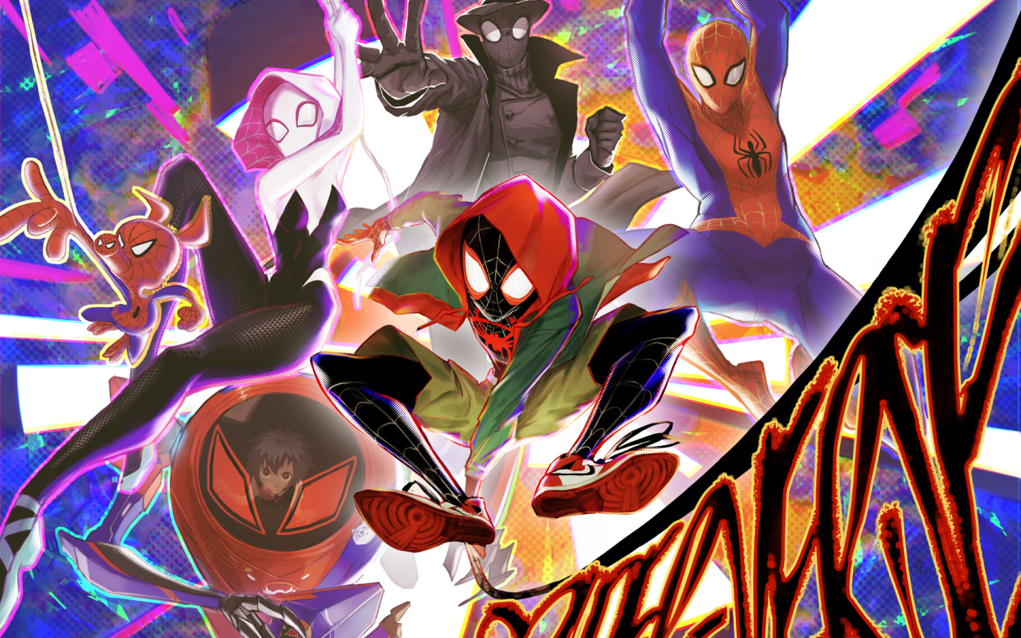 1440x900 Resolution The Spider-Verse 4k Fan Poster 1440x900 Wallpaper ...