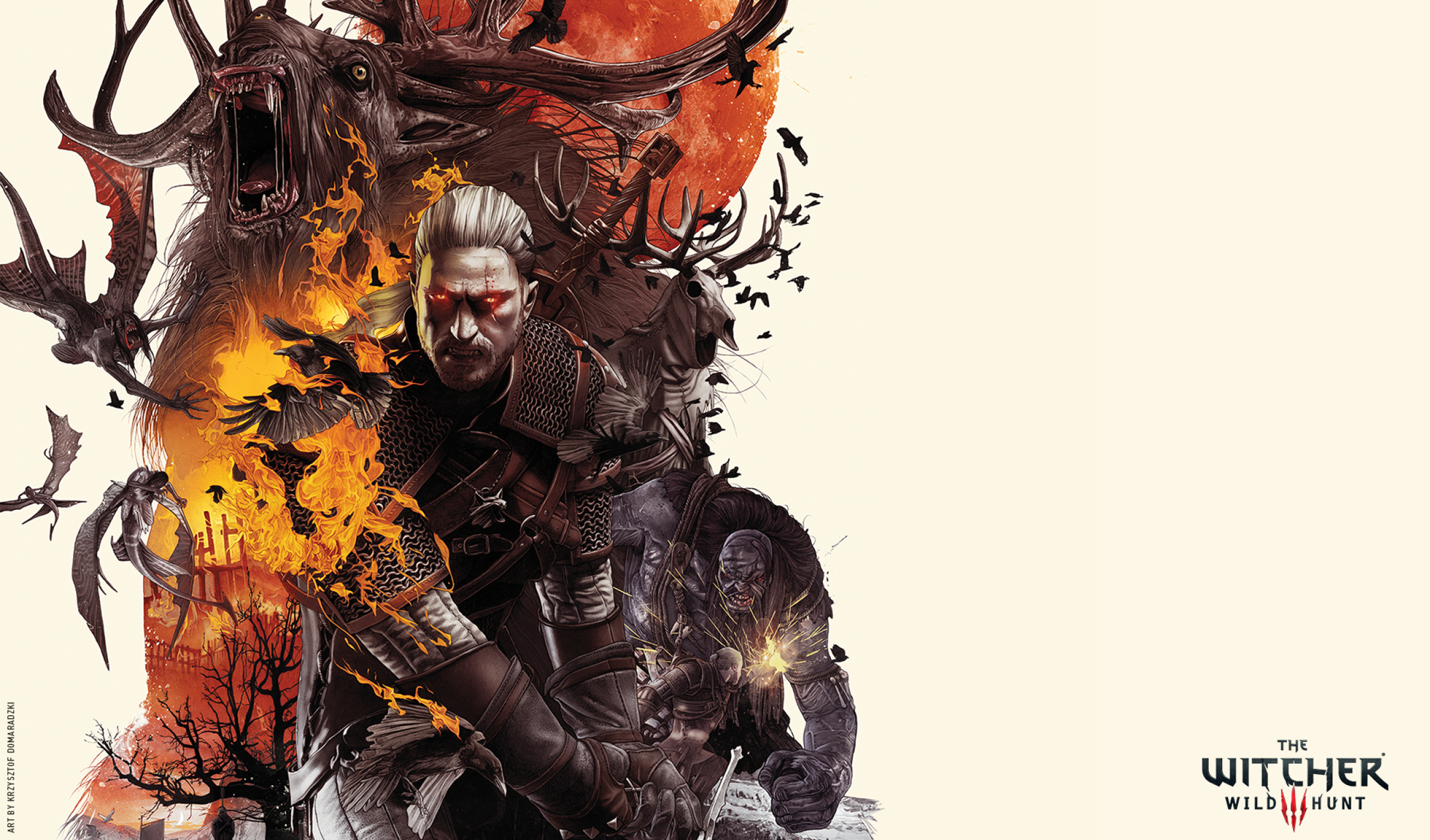 2450x1440 Resolution The Witcher 3 Wild Hunt HD Gaming Poster 2450x1440 ...