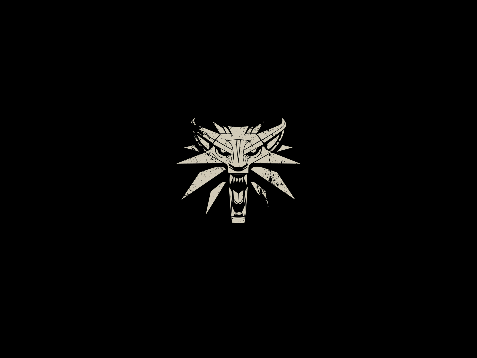 1920x1440 The Witcher 3 Wild Hunt Minimalism Logo 1920x1440 Resolution ...