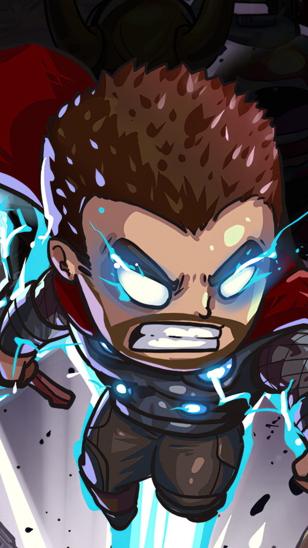 1081x1920 Resolution Thor Endgame Cartoon Art 1081x1920 Resolution ...