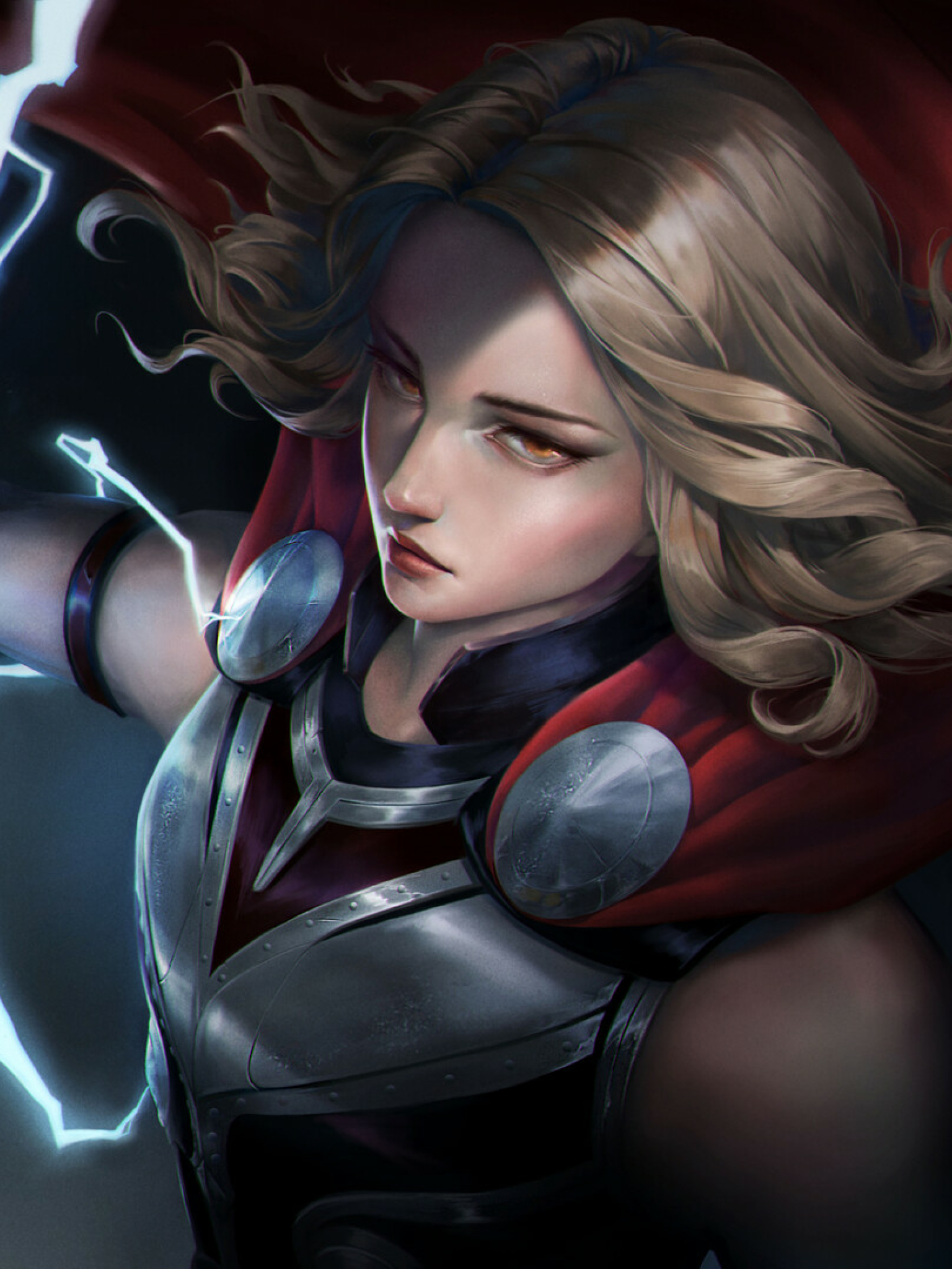 1536x2048 Resolution Thor Love and Thunder HD Mighty Thor Fan Art ...
