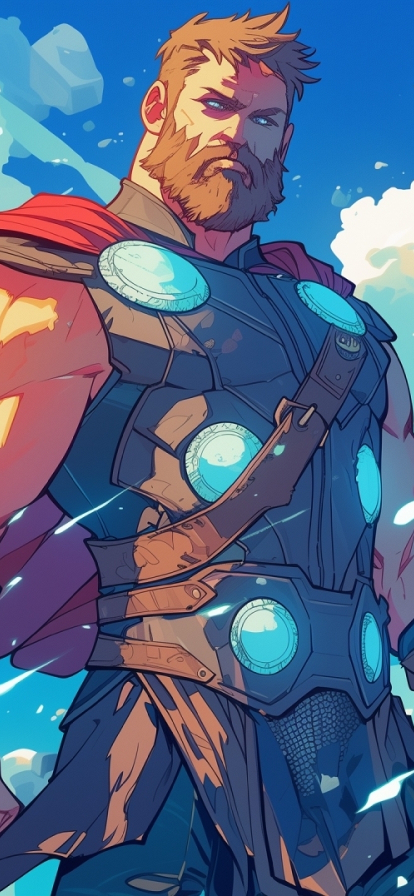 828x1792 Resolution Thor Marvel Comics 2K24 Digital 828x1792 Resolution ...