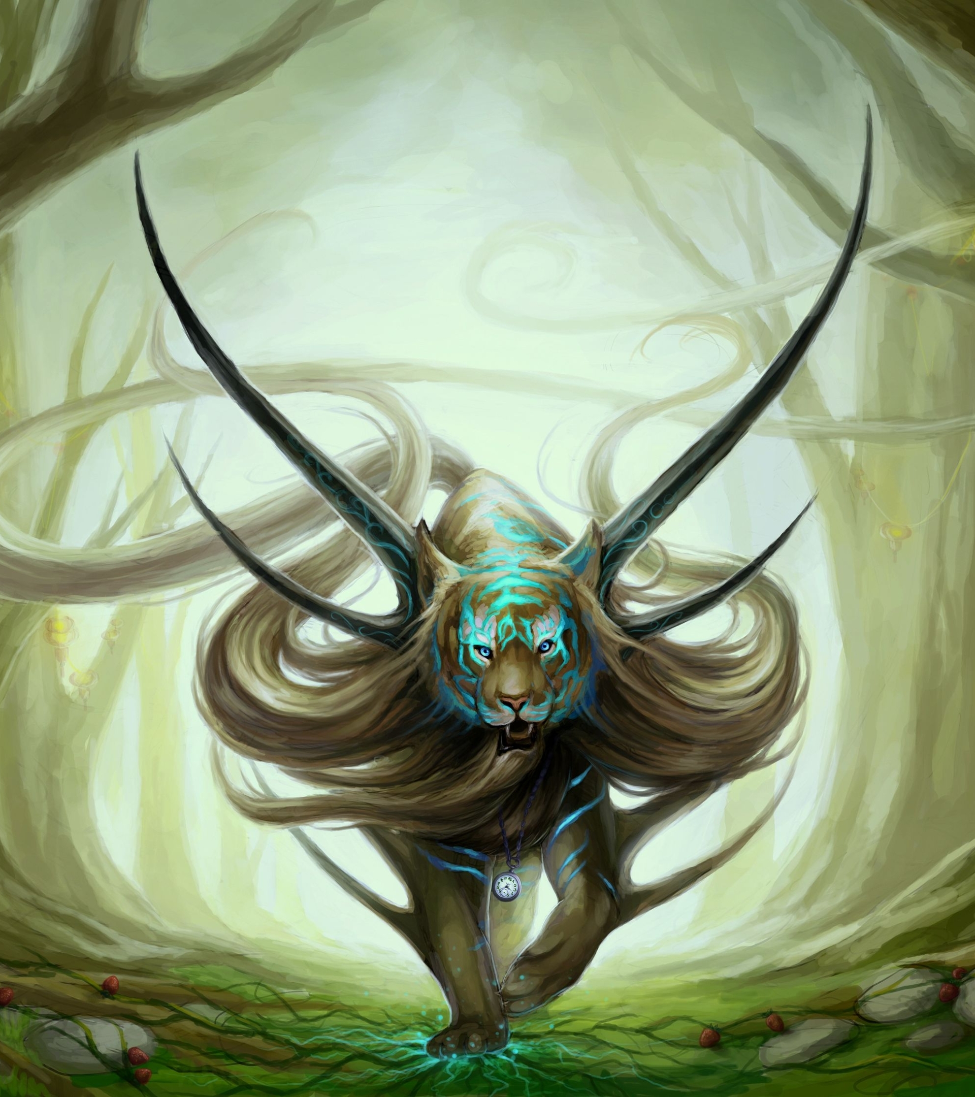 1920x2160 Resolution tiger, horns, hair 1920x2160 Resolution Wallpaper ...