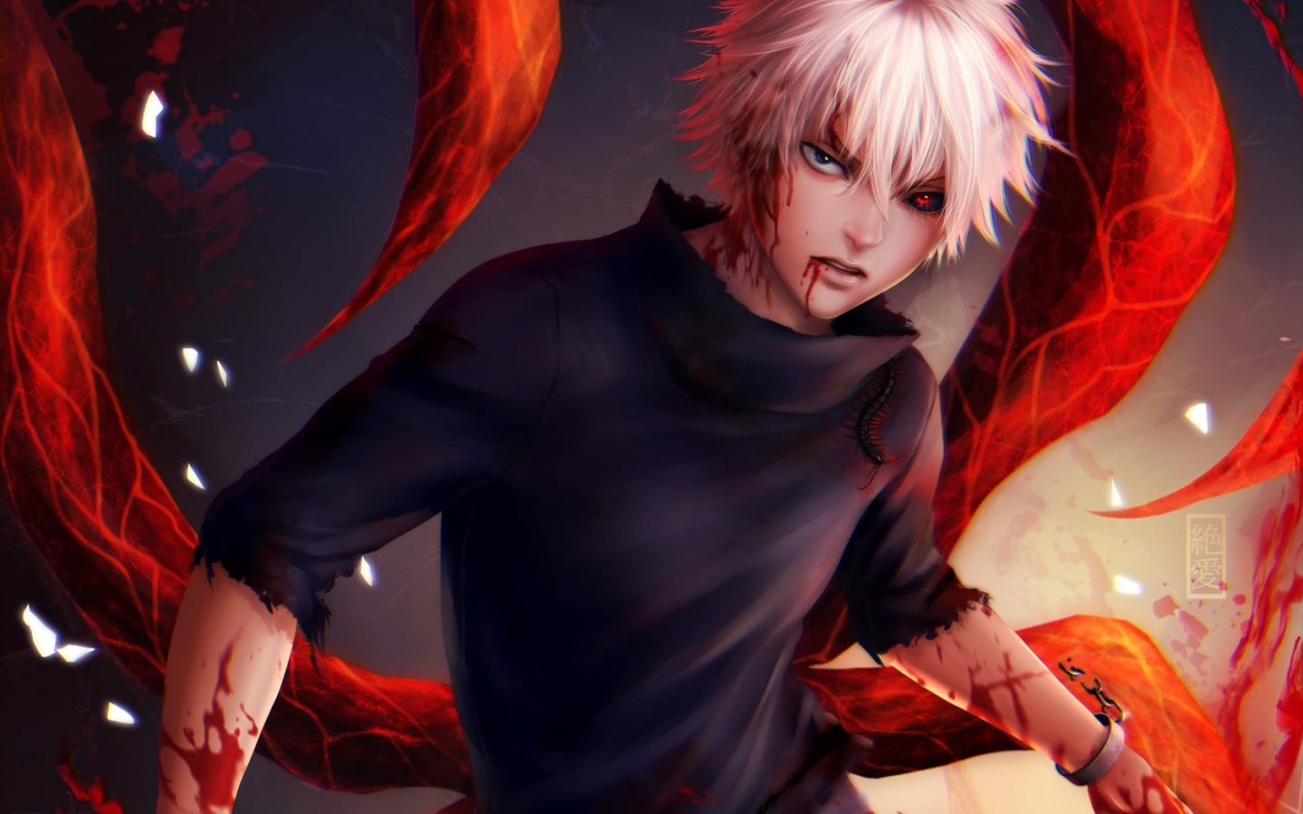 1440x900 Resolution tokyo ghoul, kaneki ken, handcuffs 1440x900 ...