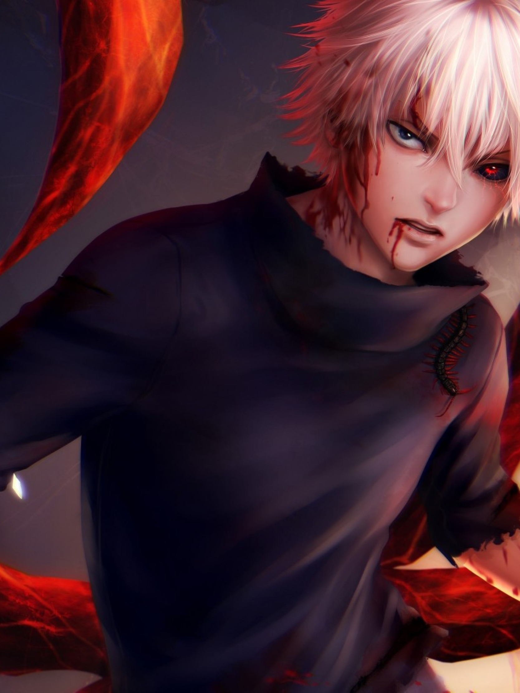 1668x2224 Resolution tokyo ghoul, kaneki ken, handcuffs 1668x2224 ...