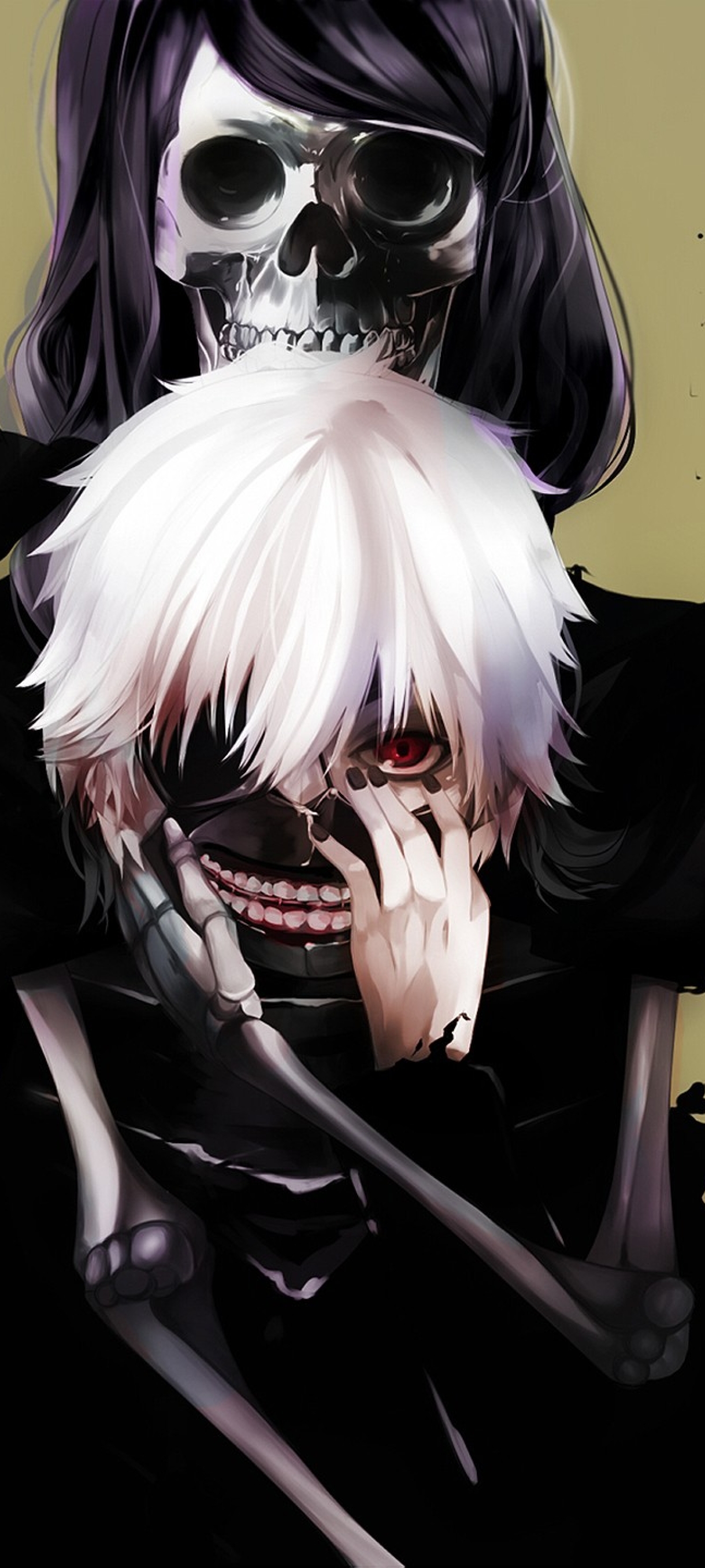 1220x2712 Resolution tokyo ghoul, kaneki ken, skull 1220x2712 ...