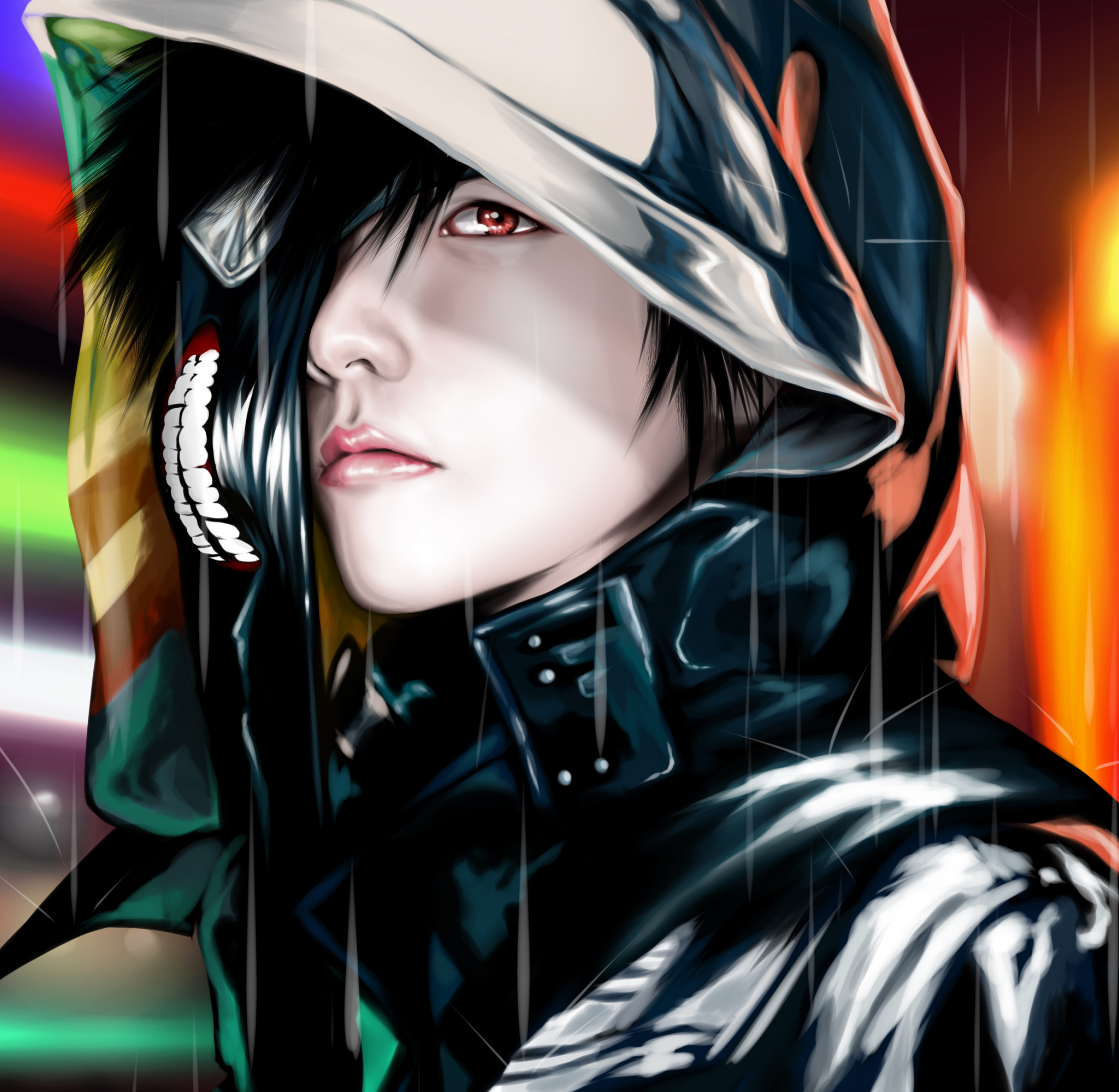 2460x2400 tokyo ghoul, man, hood 2460x2400 Resolution Wallpaper, HD ...