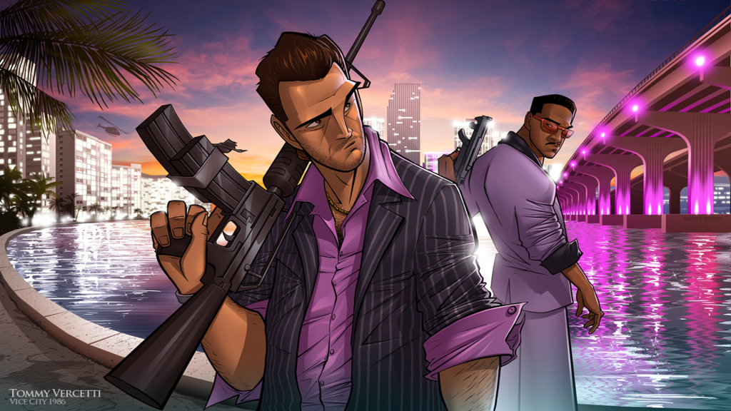 1024x576 Resolution tommy vercetti, grand theft auto, vice city ...