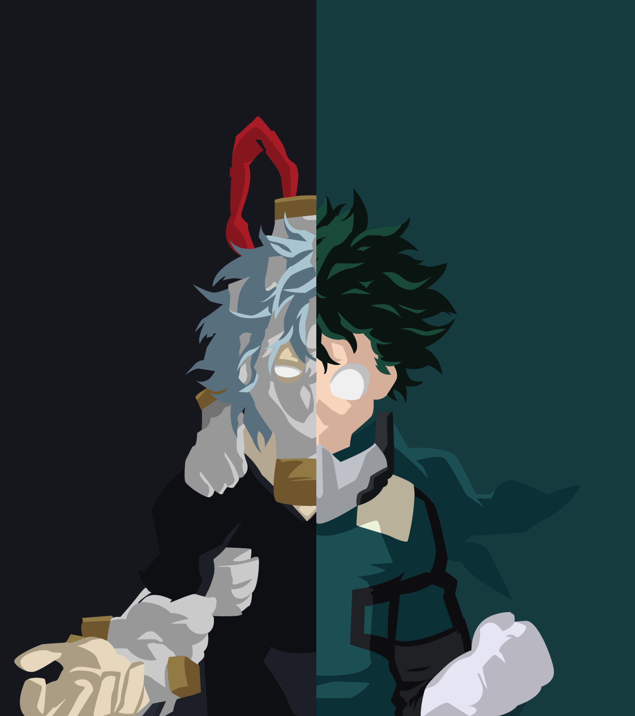 2200x2480 Resolution Tomura Shigaraki x Izuku Midoriya My Hero Academia ...