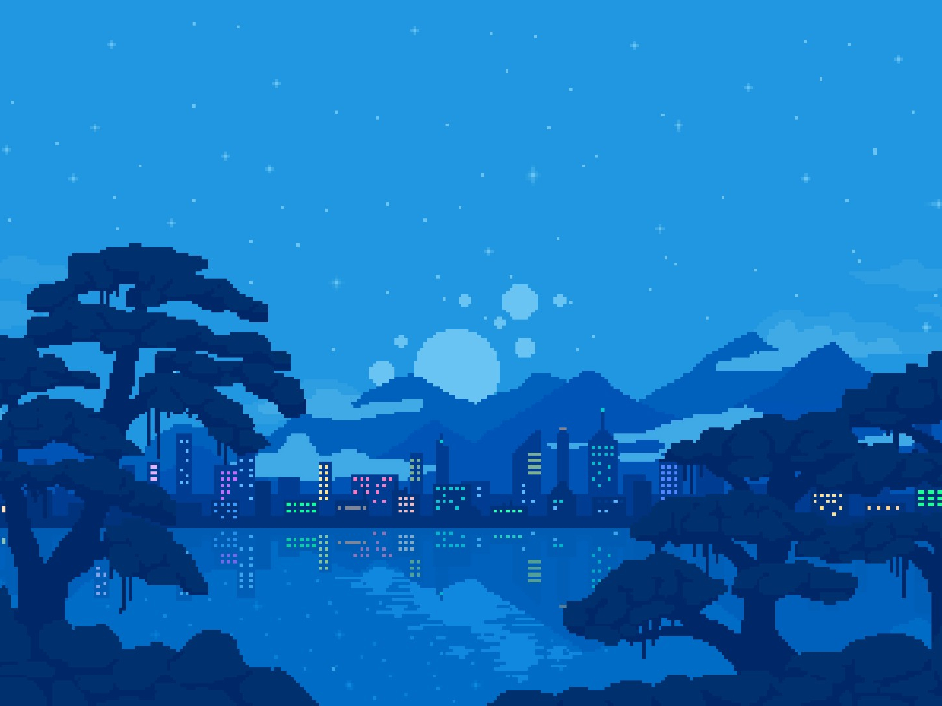 3200x2400 Resolution Town 8 Bit 3200x2400 Resolution Wallpaper ...