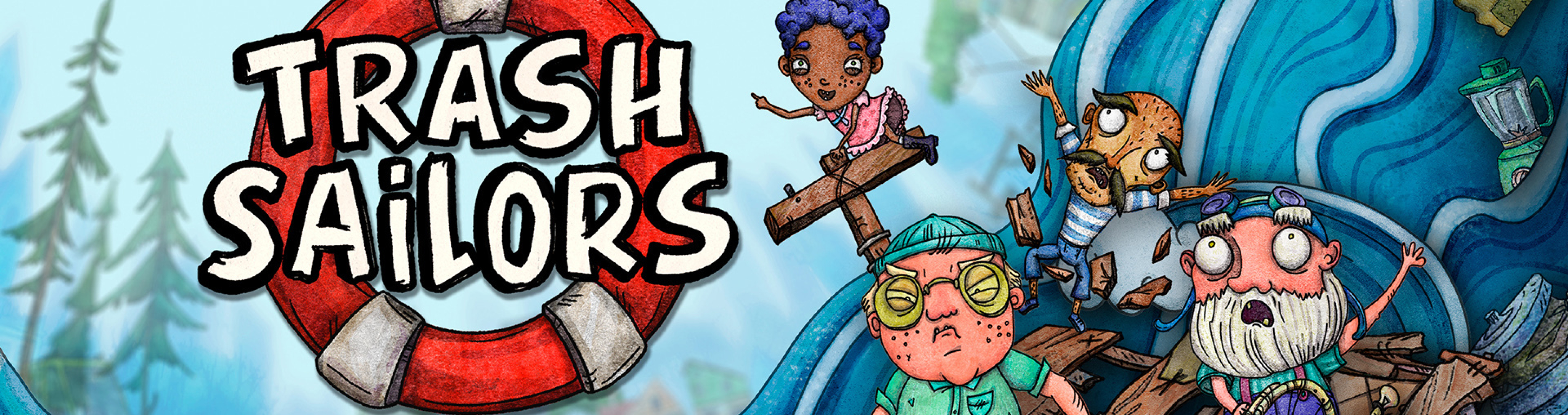 4080x1080 Resolution Trash Sailors Video Game 4080x1080 Resolution ...