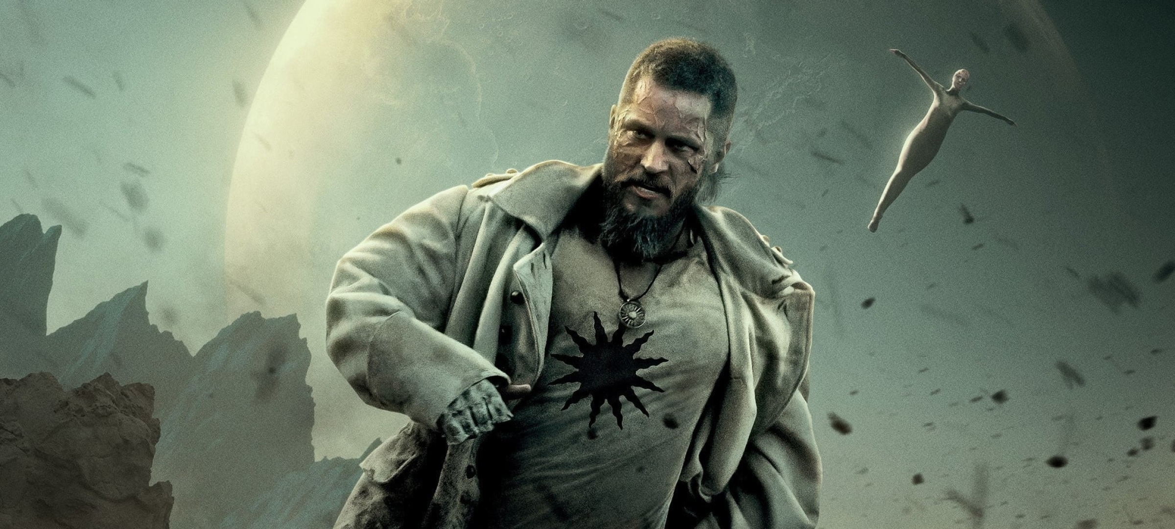2400x1080 Travis Fimmel Raised by Wolves 2400x1080 Resolution Wallpaper ...