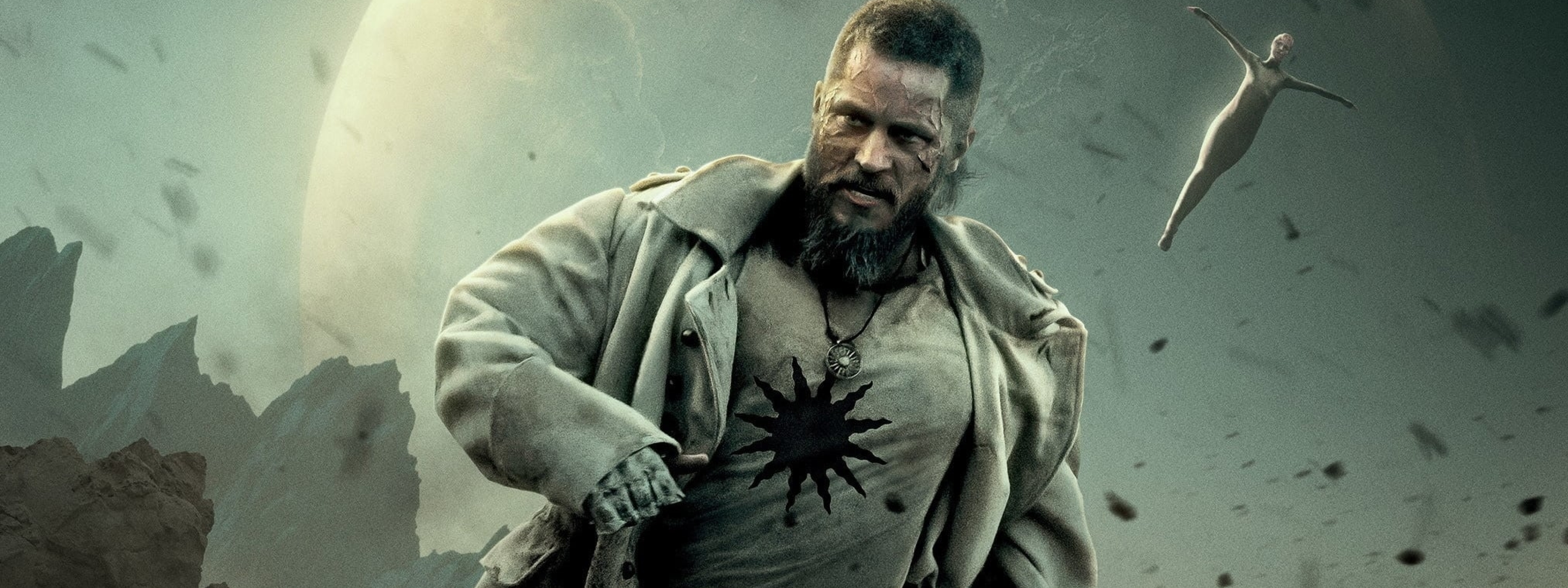 3840x1440 Resolution Travis Fimmel Raised by Wolves 3840x1440 ...