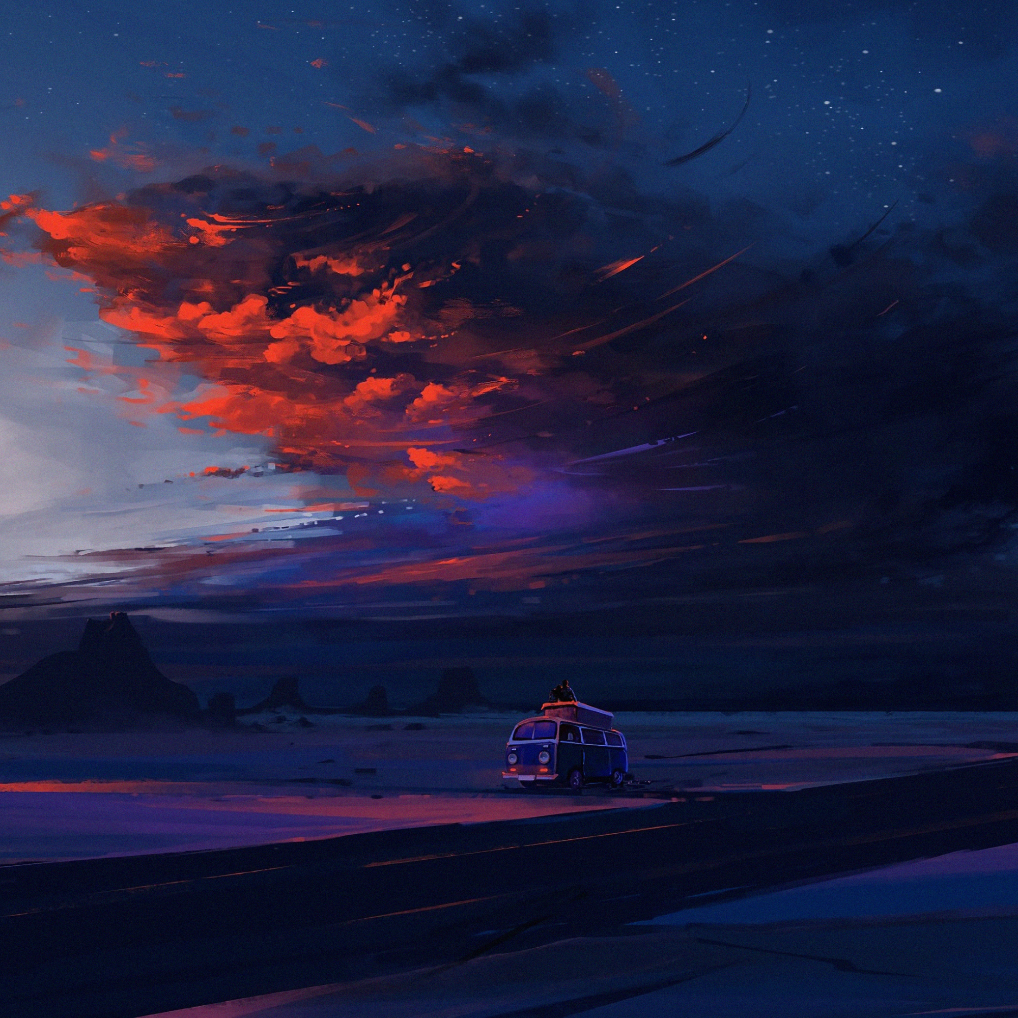 2000x2000 Resolution Trip Night 2000x2000 Resolution Wallpaper ...