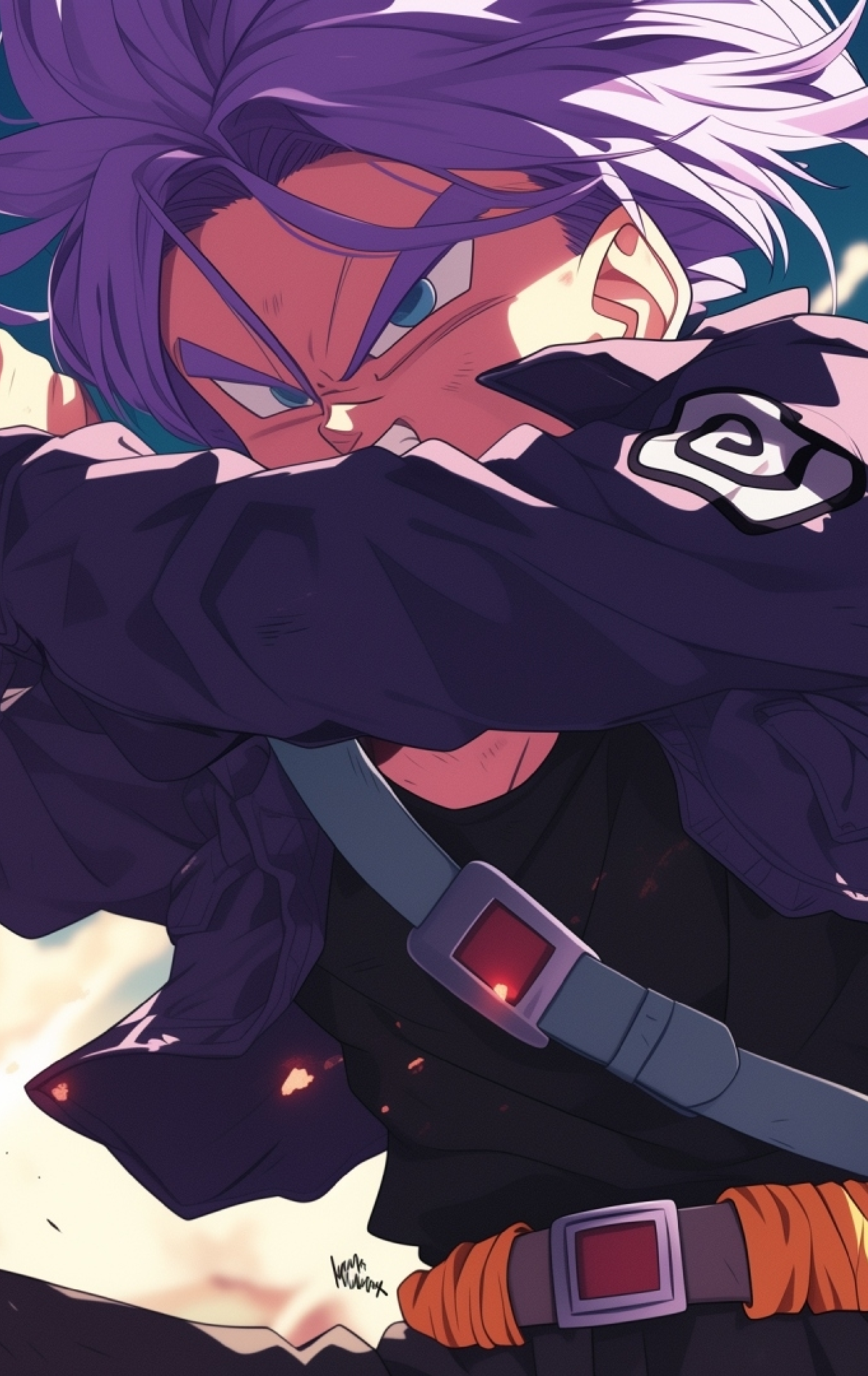 4620x7320 Resolution Trunks Angry Dragon Ball Z 4620x7320 Resolution ...