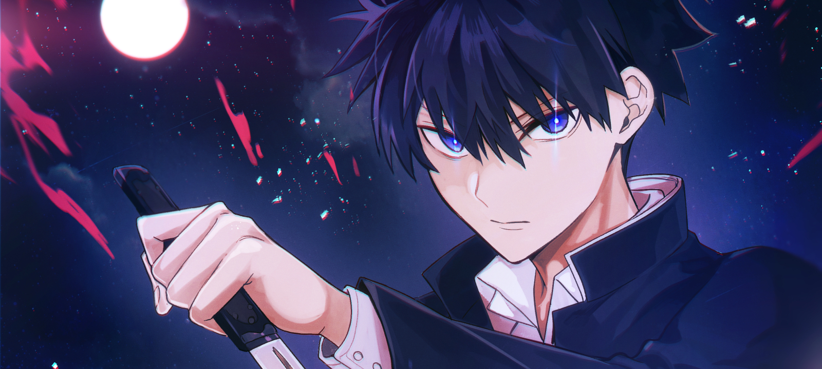 1600x720 Resolution Tsukihime HD Shiki Tohno Art 1600x720 Resolution ...