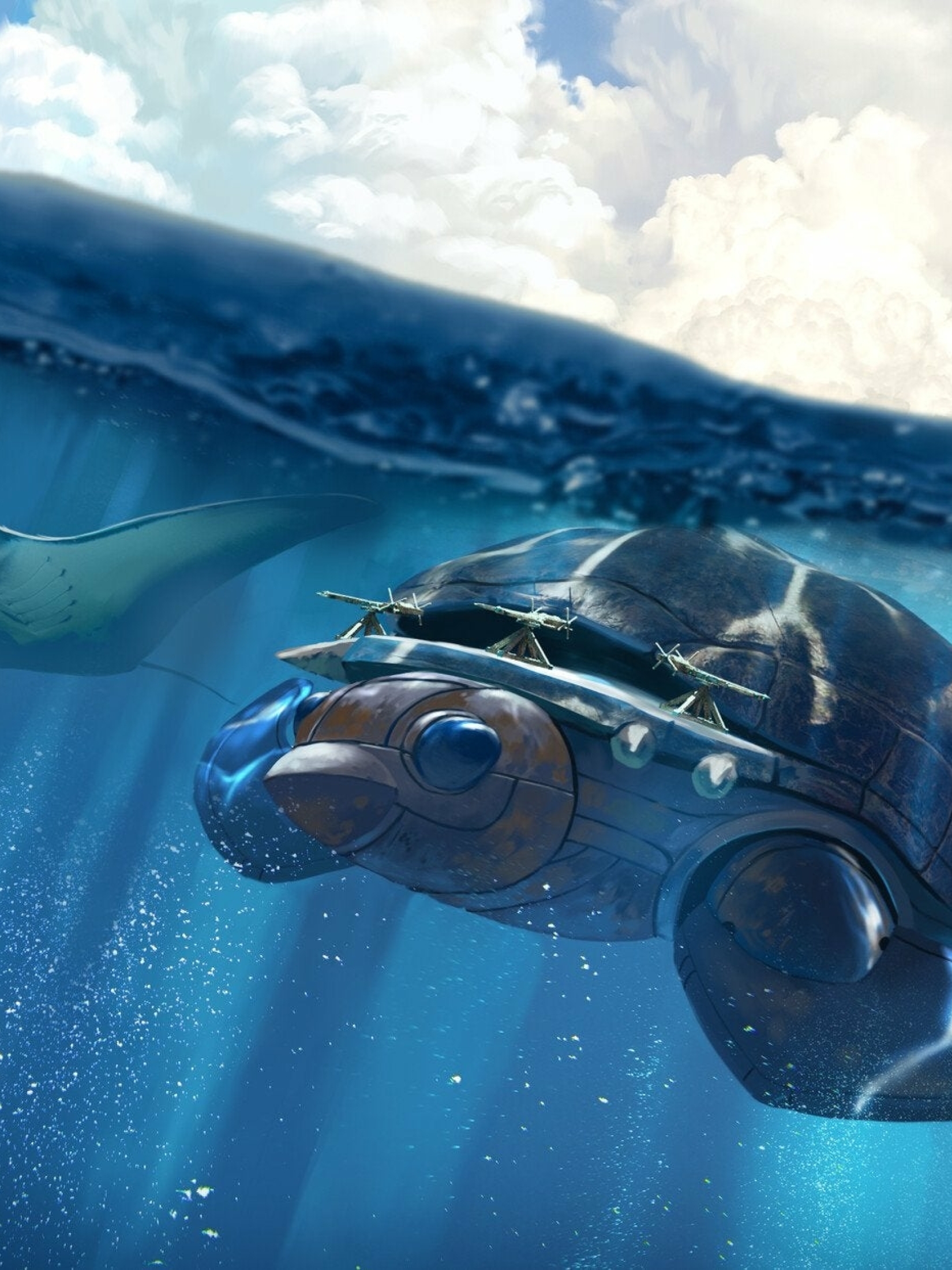 1650x2200 Resolution Turtle Ship HD Submarine 1650x2200 Resolution ...
