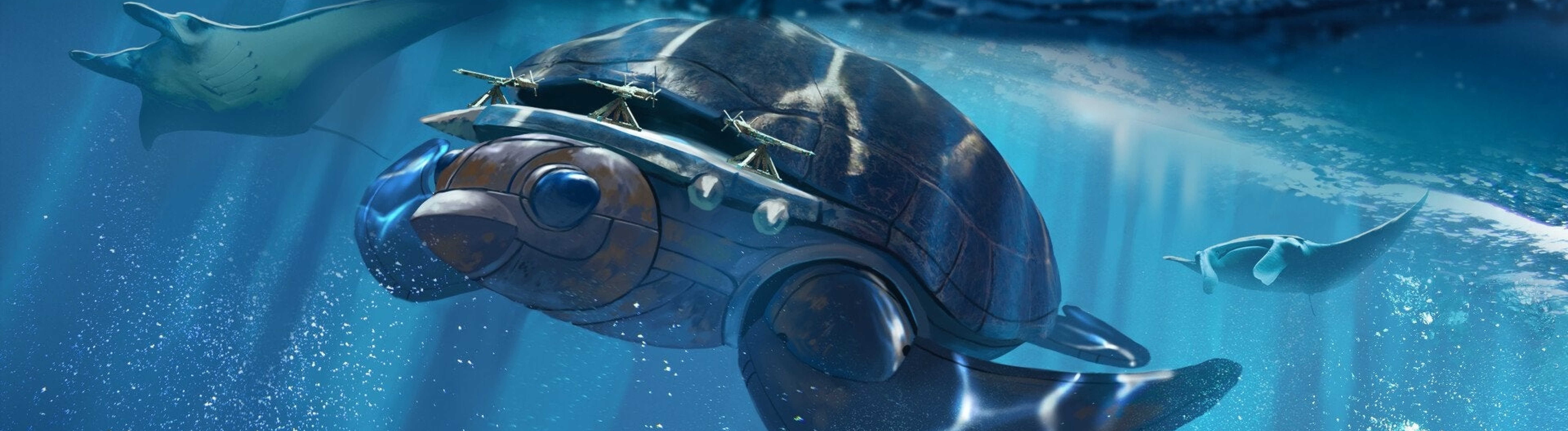 7860x2160 Resolution Turtle Ship HD Submarine 7860x2160 Resolution ...