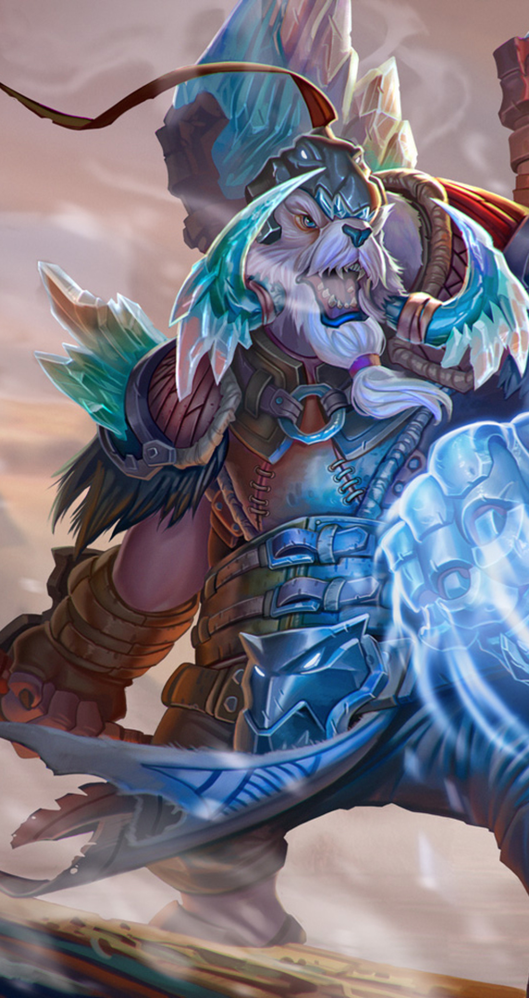 1082x2042 Resolution tusk, ice dragon armor set, dota 2 1082x2042 ...