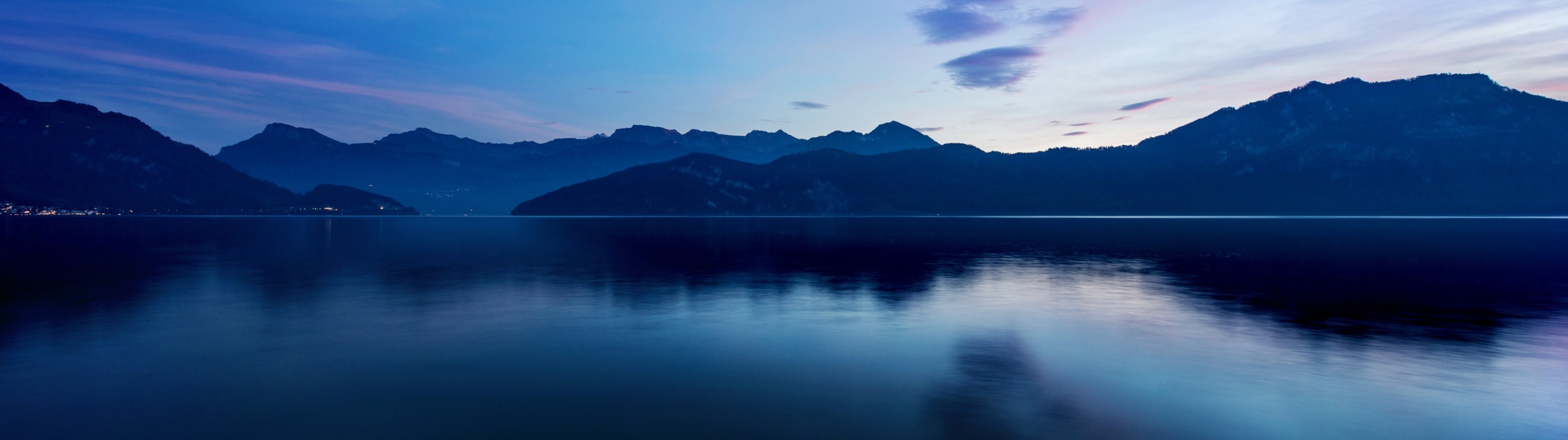 7680x2160 Twilight Mountain Lake 7680x2160 Resolution Wallpaper, HD ...