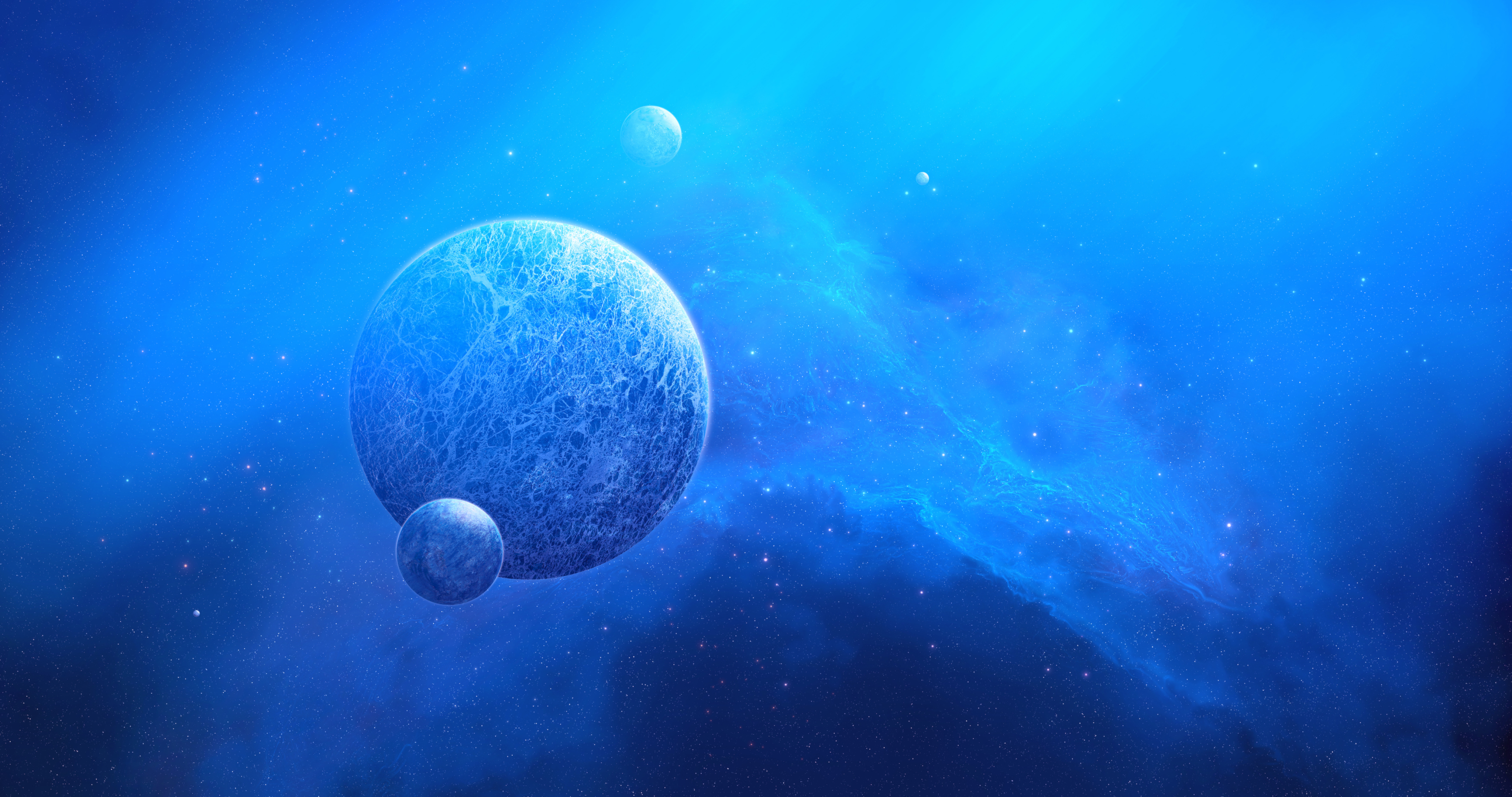 4096x2160 Two Planets Meeting Digital Art 4096x2160 Resolution ...