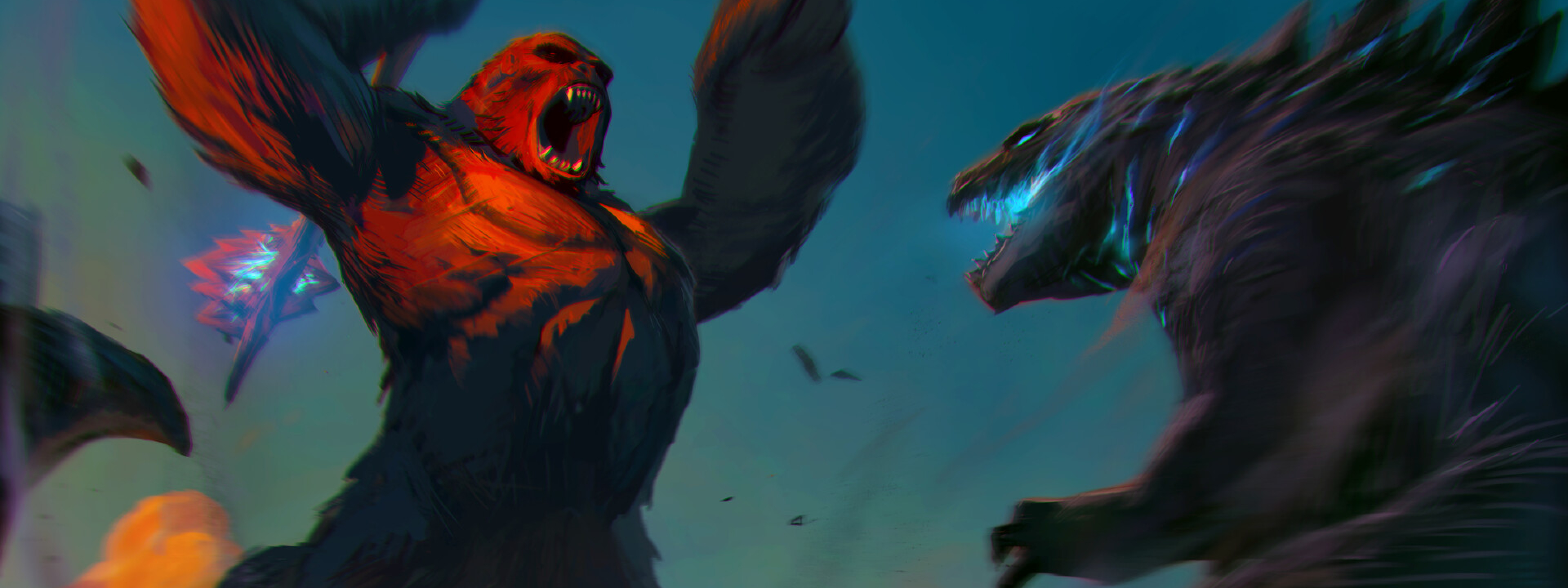 3840x1440 Resolution Two Titans Fighting 3840x1440 Resolution Wallpaper ...