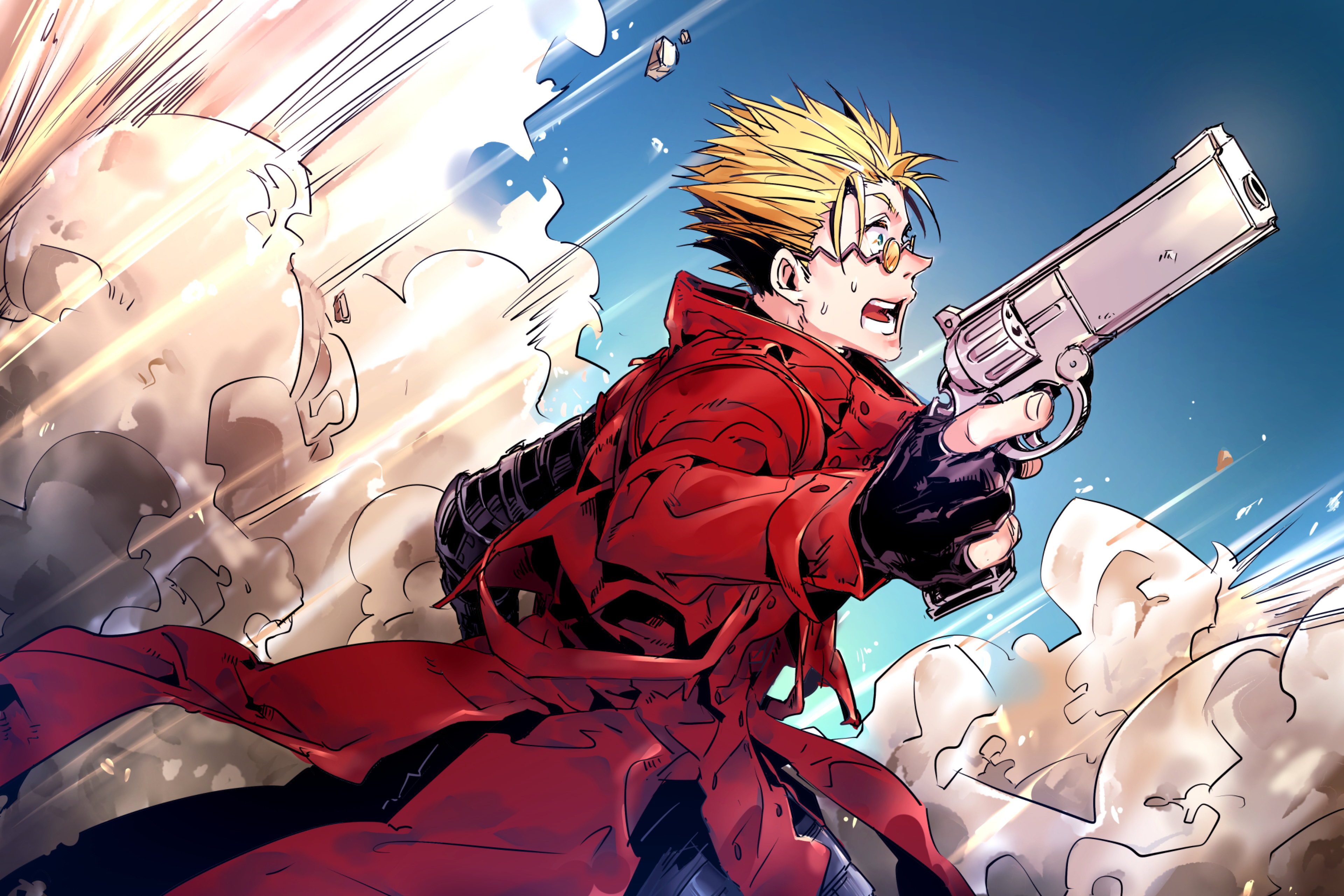 3840x2560 Resolution Vash the Stampede Illustration 3840x2560 ...