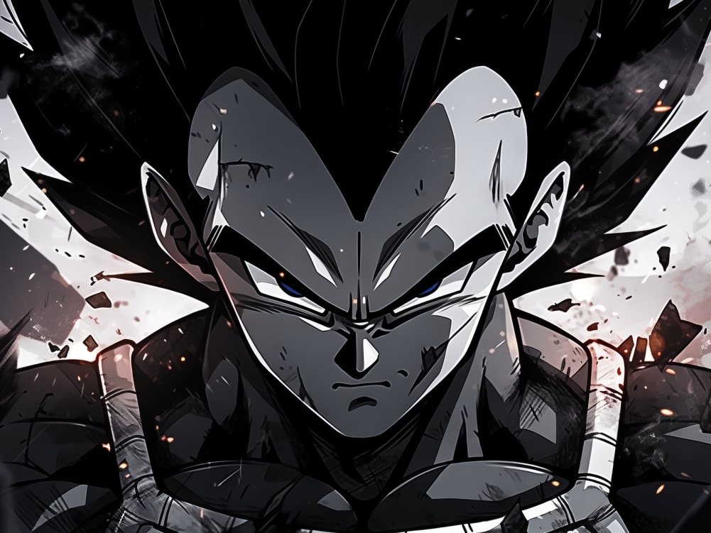 1001x751 Resolution Vegeta Black and White Manga 1001x751 Resolution ...