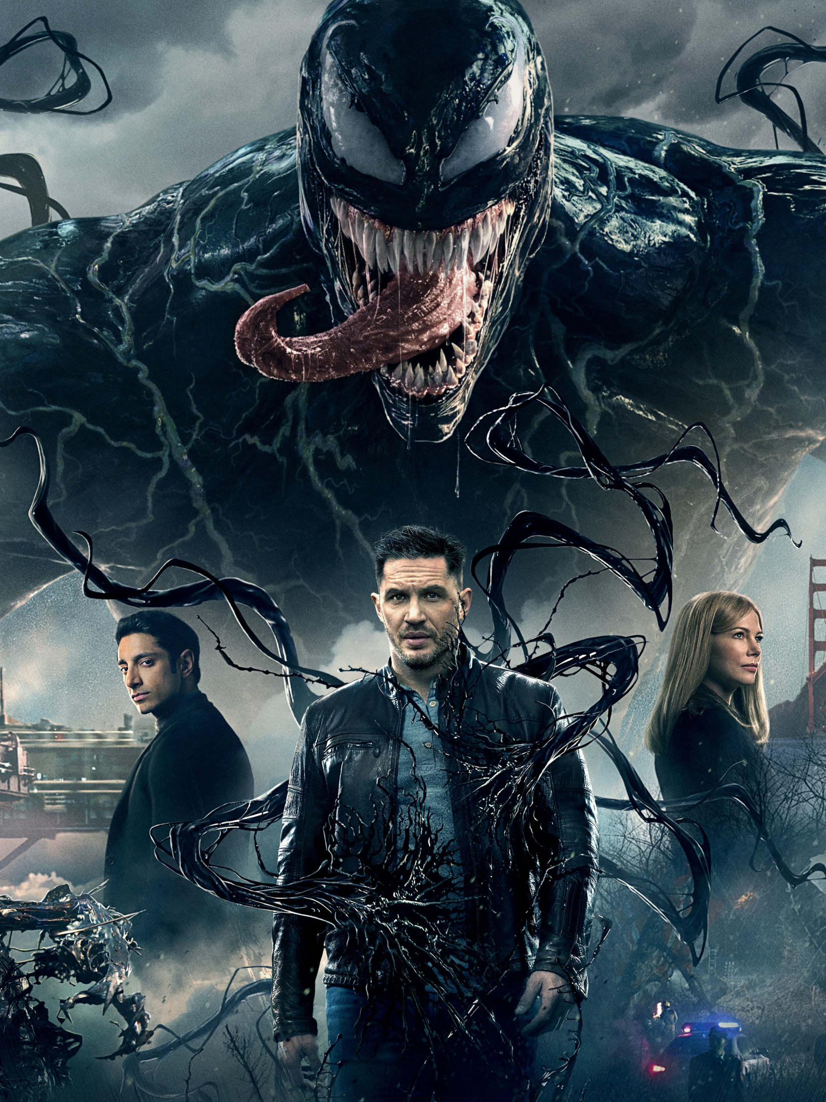 1650x2200 Resolution Venom (2018) Promotional Art with Riz Ahmed, Tom ...