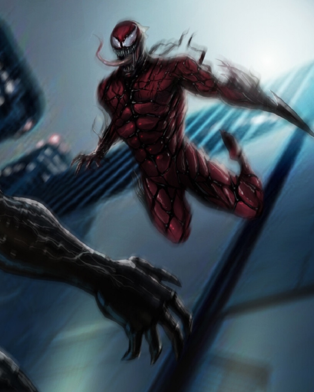1024x1280 Resolution Venom vs Carnage Movie Concept Art 1024x1280 ...