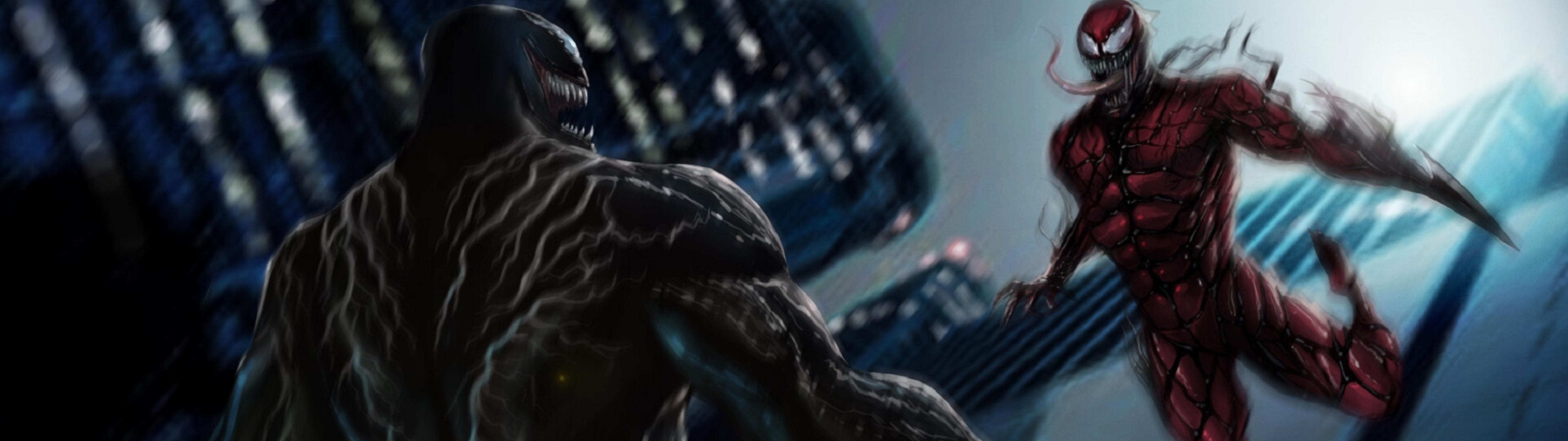 6000x1688 Resolution Venom vs Carnage Movie Concept Art 6000x1688 ...