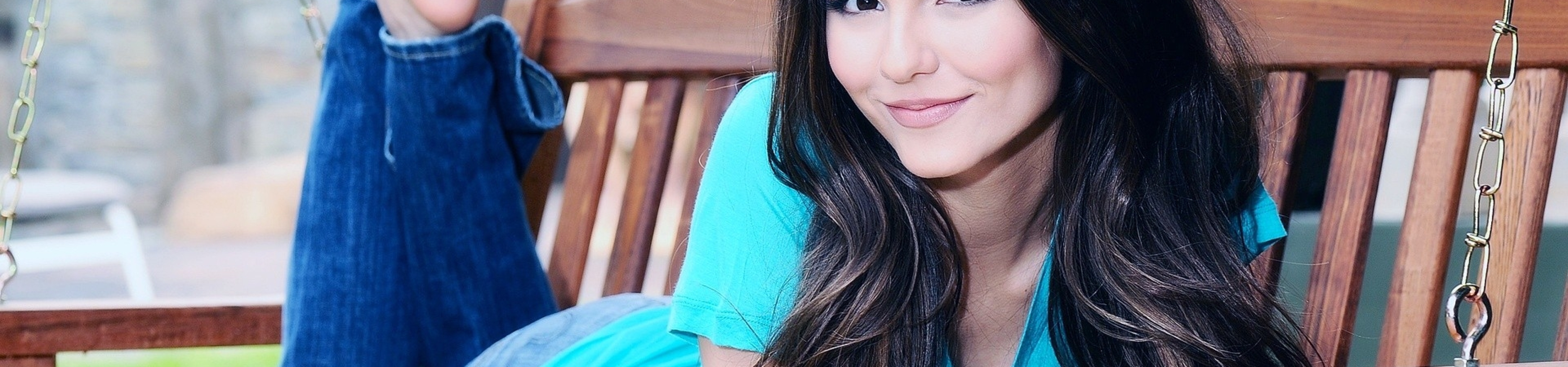 5120x1200 Resolution victoria justice, bench, rest 5120x1200 Resolution ...