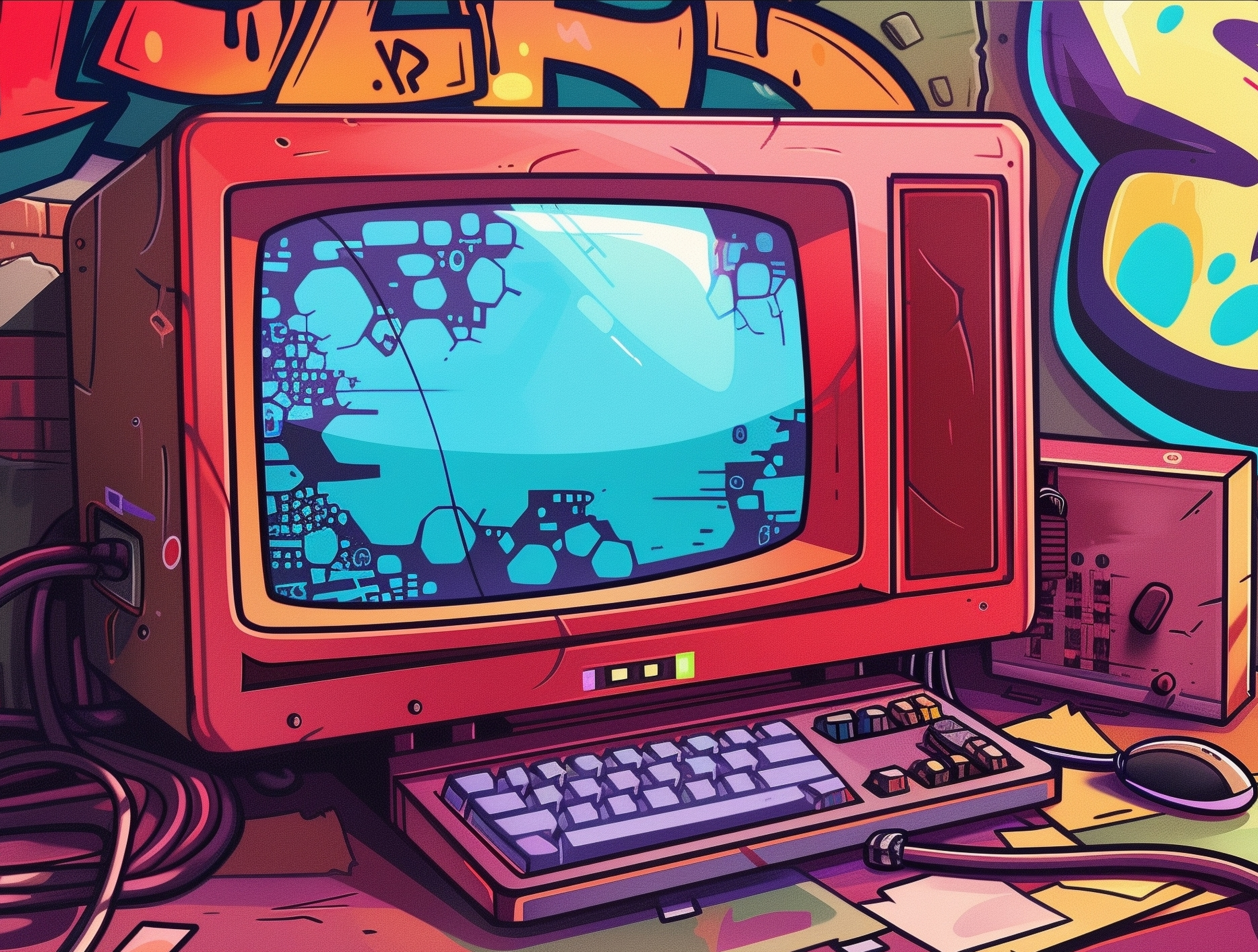 3840x2906 Resolution Vintage Computer HD Retro Desktop 3840x2906 ...