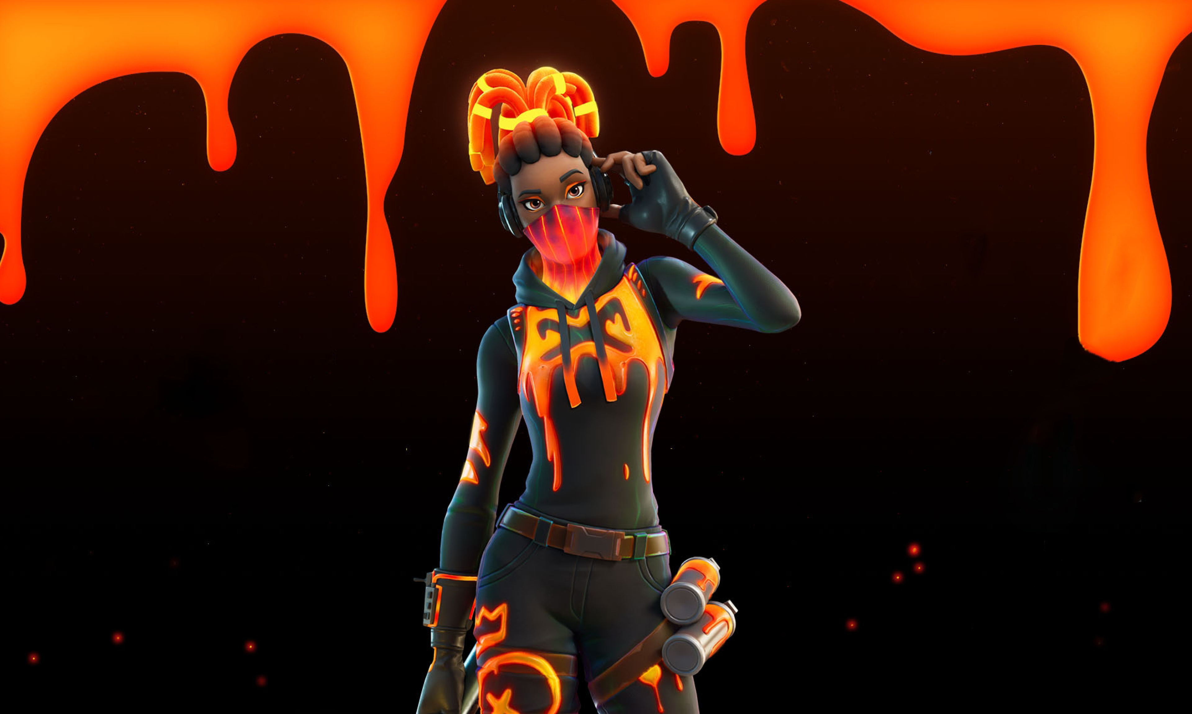 3840x2300 Resolution Volcanic Assassin Fortnite Cool 3840x2300 ...