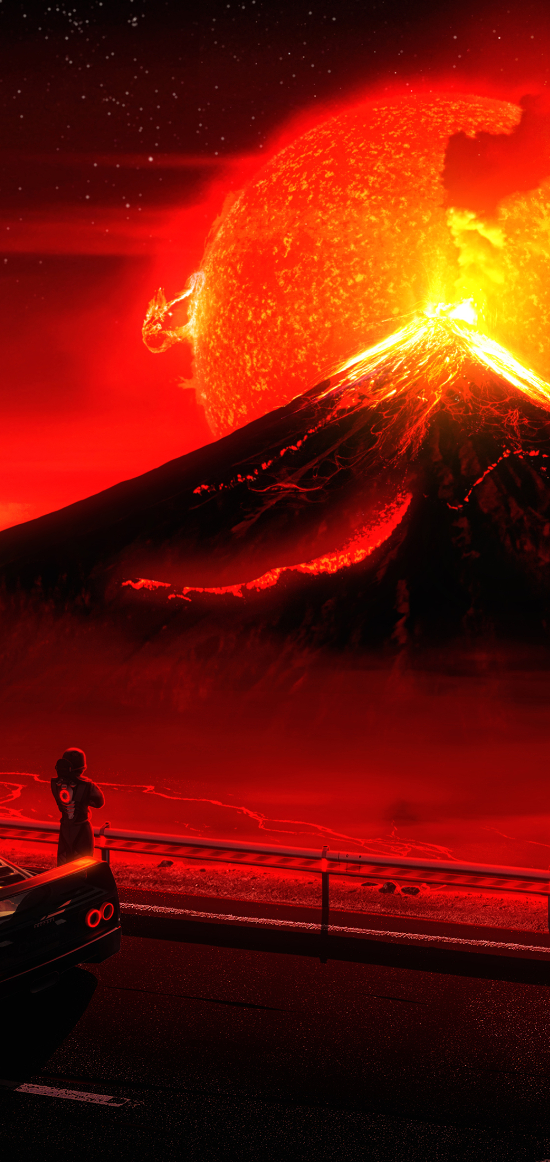 1080x2282 Volcano 4K 1080x2282 Resolution Wallpaper, HD Artist 4K ...